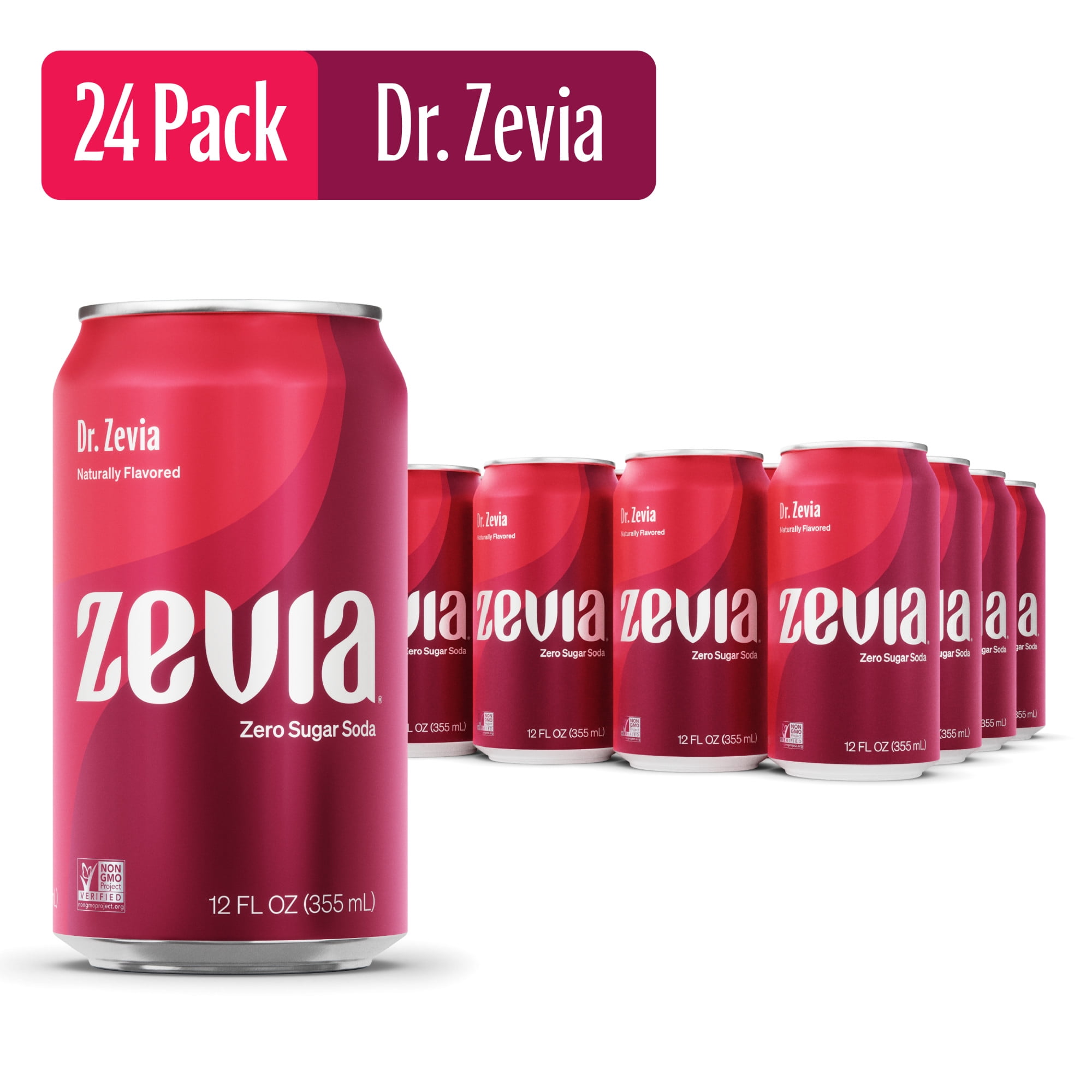 Zevia Zero Sugar, Dr. Zevia Soda, 12 Fl Oz (Pack of 24) - Walmart.com
