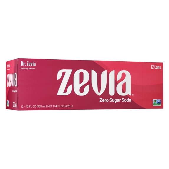 Zevia Zero Sugar Dr Zevia Soda 12 pk Cans - 12 oz (Pack of 1) - Walmart.com