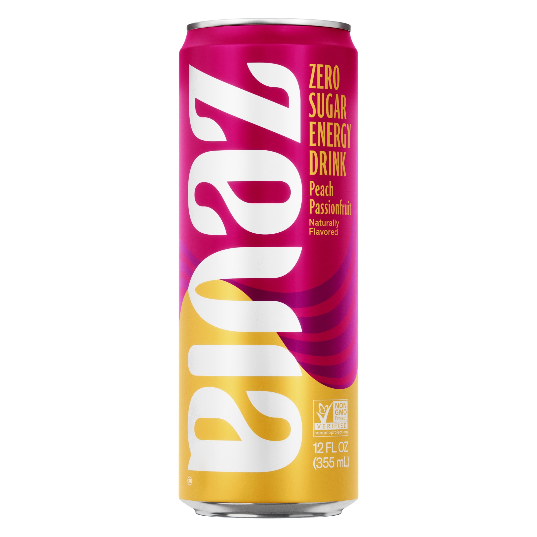 Zevia Zero Calorie Energy Drink, Peach Passionfruit Flavor with ...