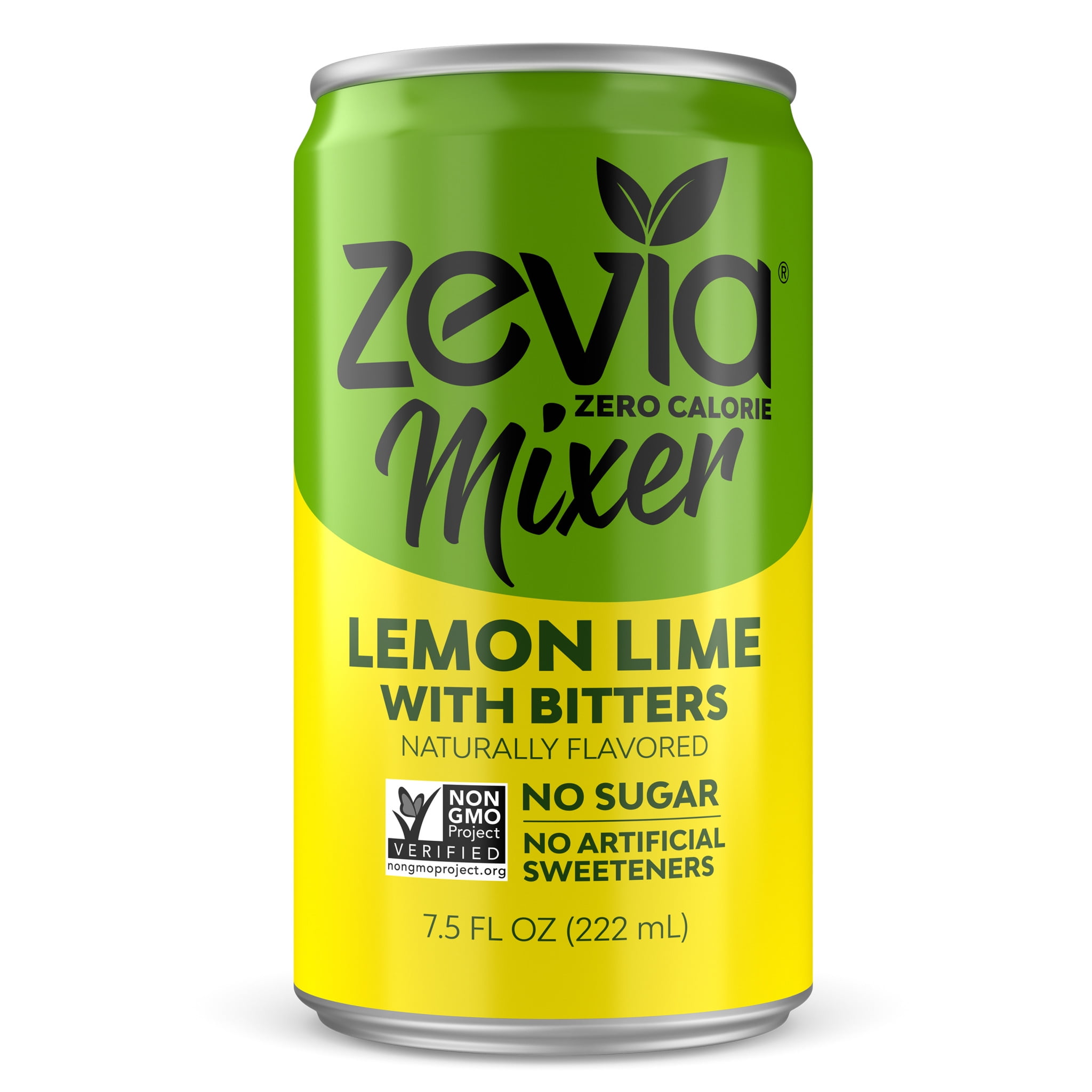 Zevia Zero Sugar Lemon Lime with Bitters Mixer, 7.5 fl oz, 24 Pack of Cans - Walmart.com