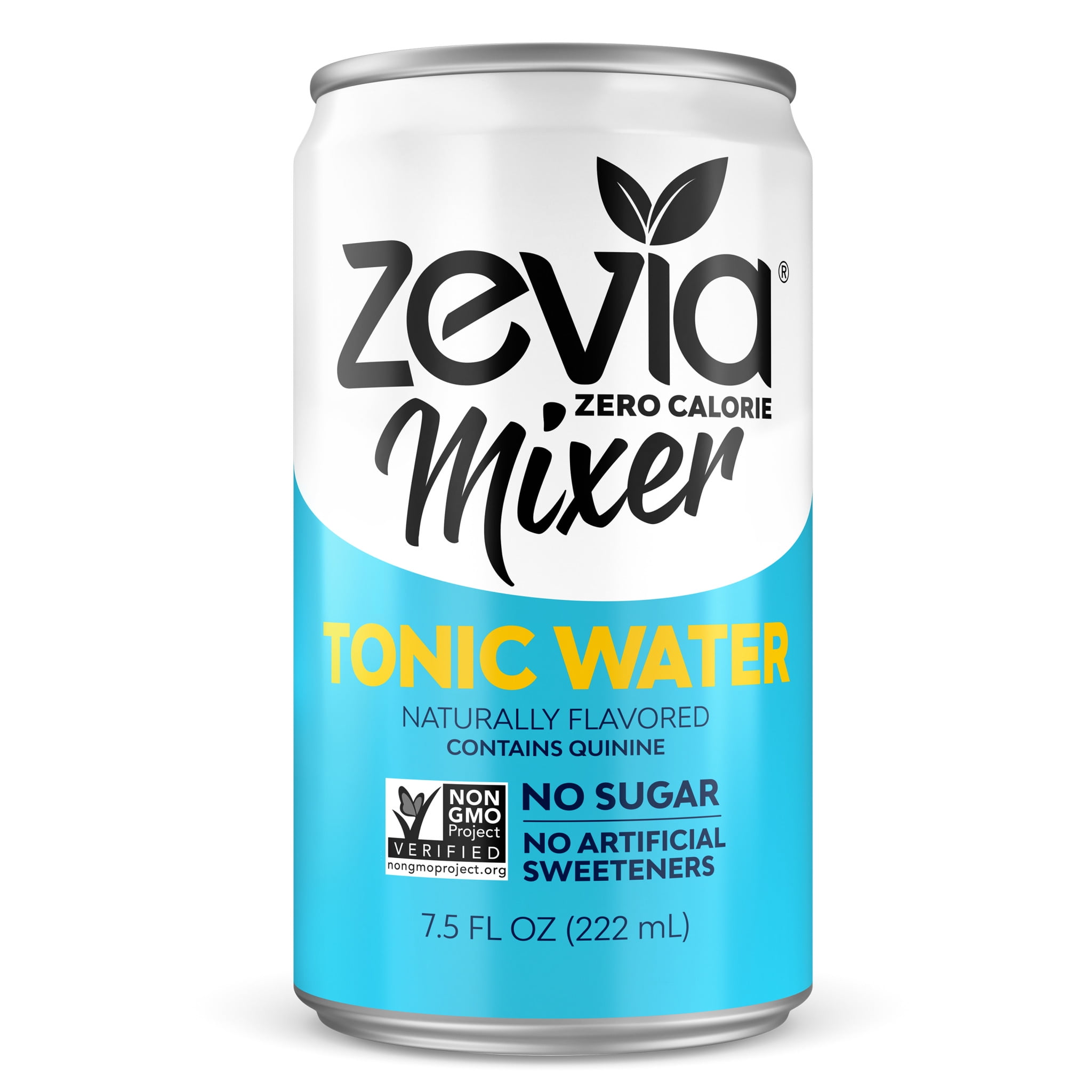 Zevia Zero Sugar Tonic Water Mixer with Stevia & Quinine, Calorie-Free ...