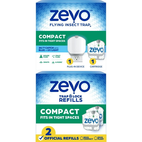 Zevo Flying Insect Trap in Fly Light Traps - Walmart.com