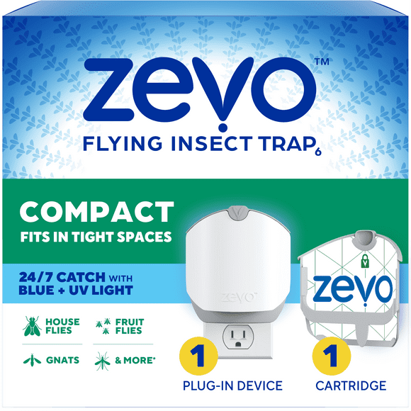 Zevo Flying Insect Trap in Fly Light Traps - Walmart.com
