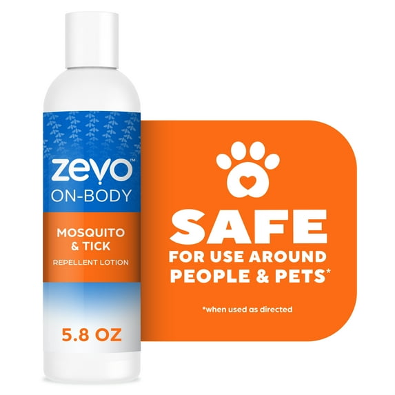 Zevo On Body Mosquito + Tick Repellent Lotion 5.8oz - Bug Spray ...