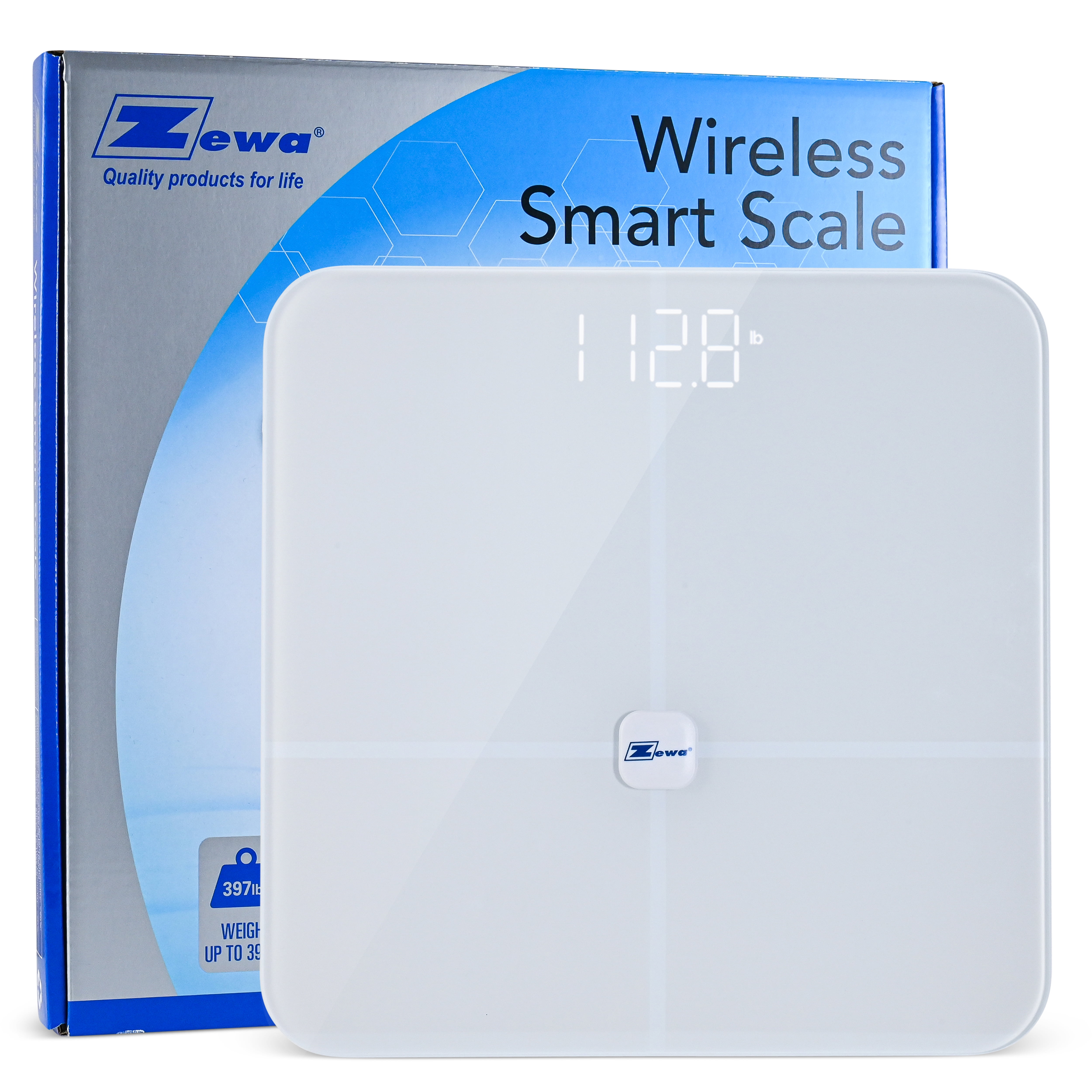 Zewa Digital Biometrics Scale | Measures 12 Body Composition Metrics ...
