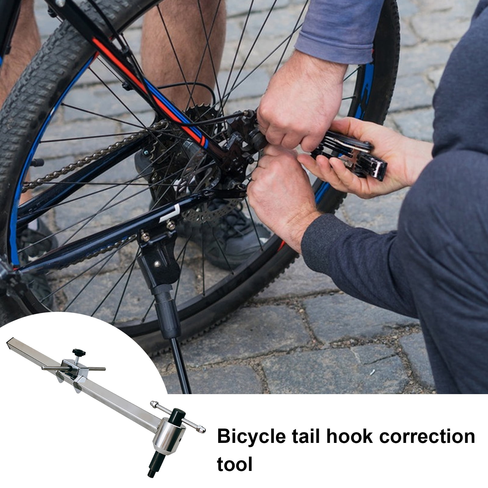 Zexiceli Bike Tail Hook Alignment Tool Derailleur Hanger Aligning Gauge