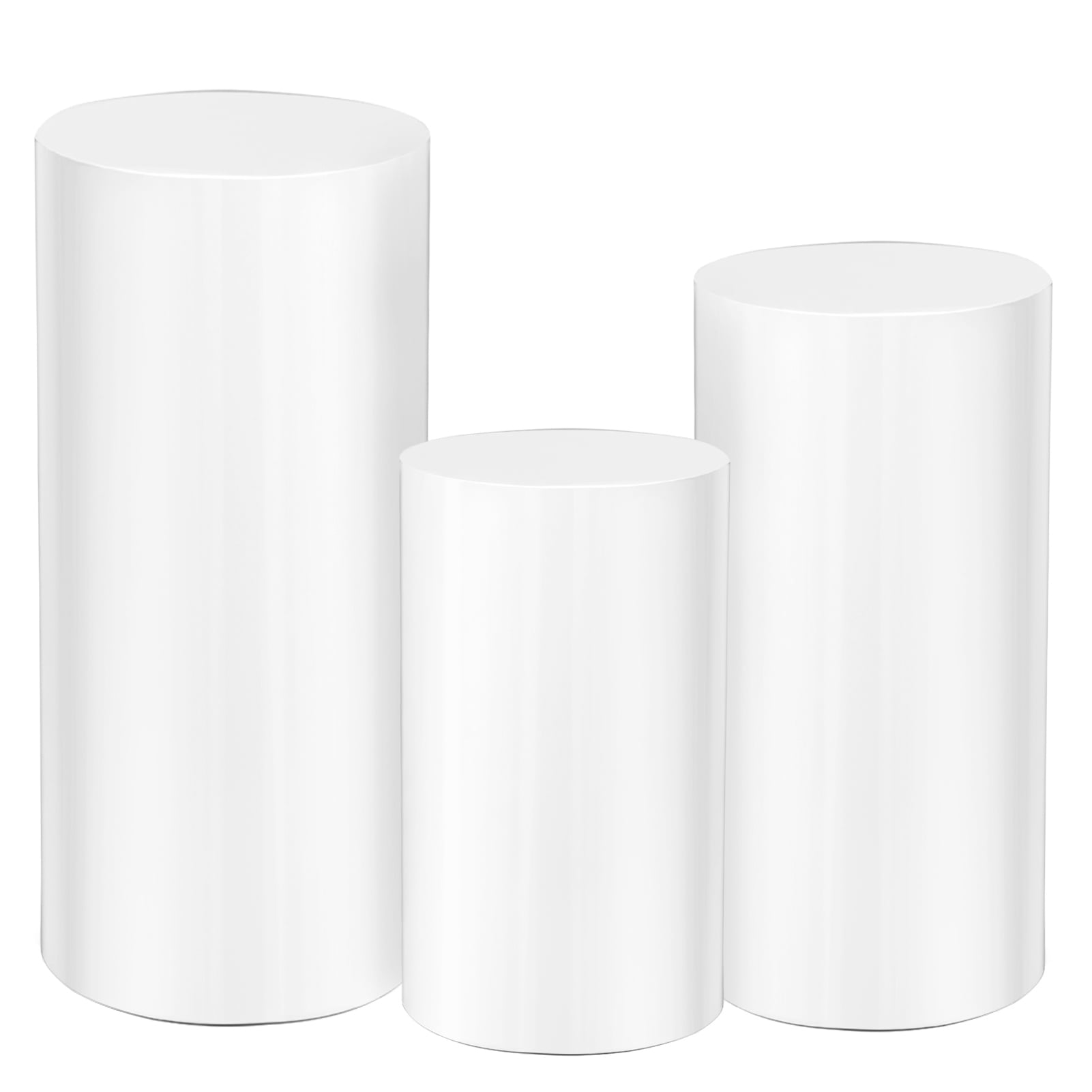 Zexiceli Pedestal Stand,Cylinder Pedestal Stands,White Round Cylinder ...