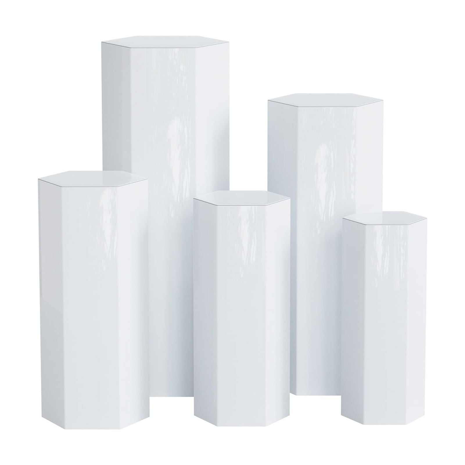 Zexiceli Pedestal Stand, Hexagon Pedestal Stands, White Hexagon ...