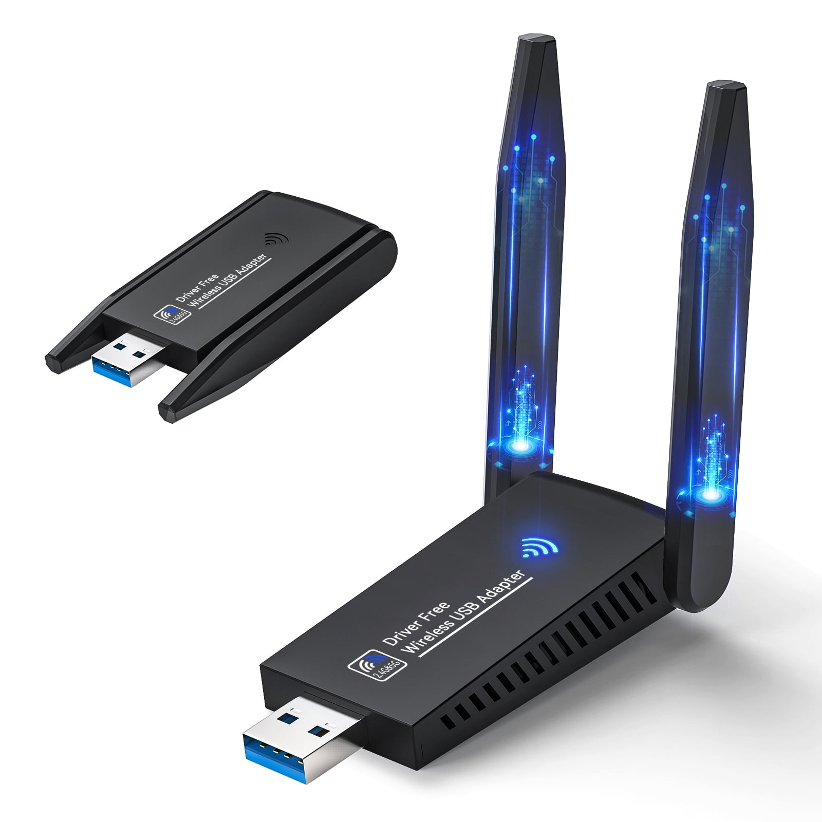 Zexmte USB WiFi Adapter USB 3.0 1300Mbps Dual Band High Gain Wireless ...