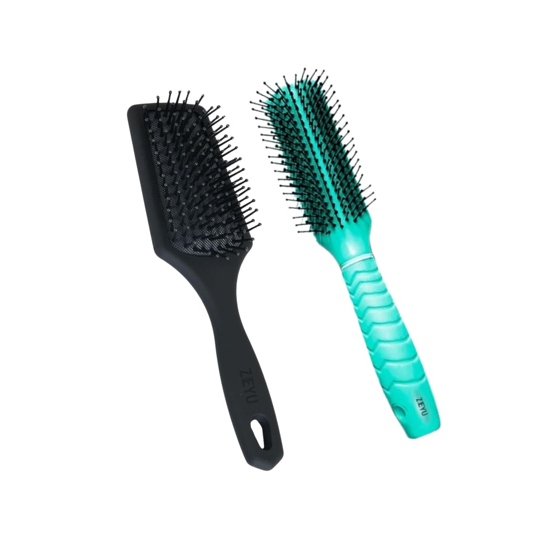 Zeyu Hair Brush Comb Elegant Flat Paddle Hair Brush Combo Hair Brush ...