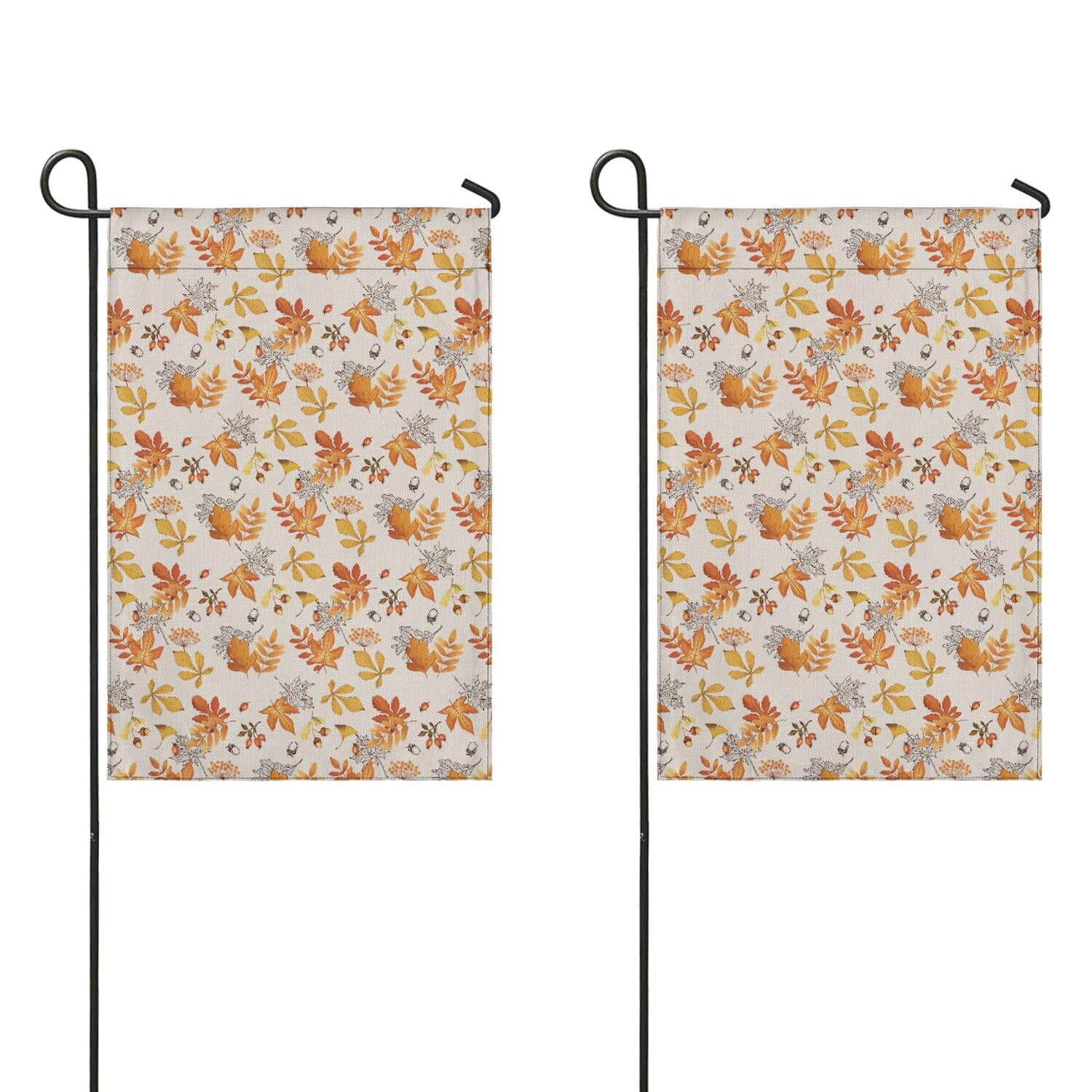 Zezuxiaoqiaoa Fabric Flags Linen Double Sided Print Autumn Pattern ...
