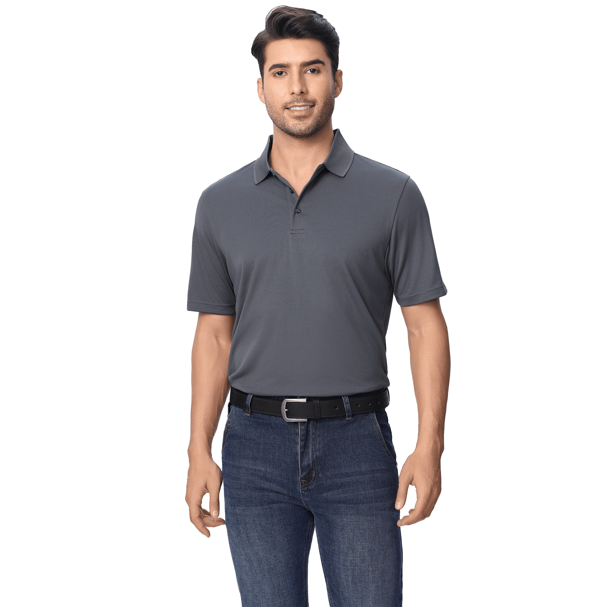 Zfeel High Performance Pure Dry Fit Poly Polos T-shirt for Men Short ...