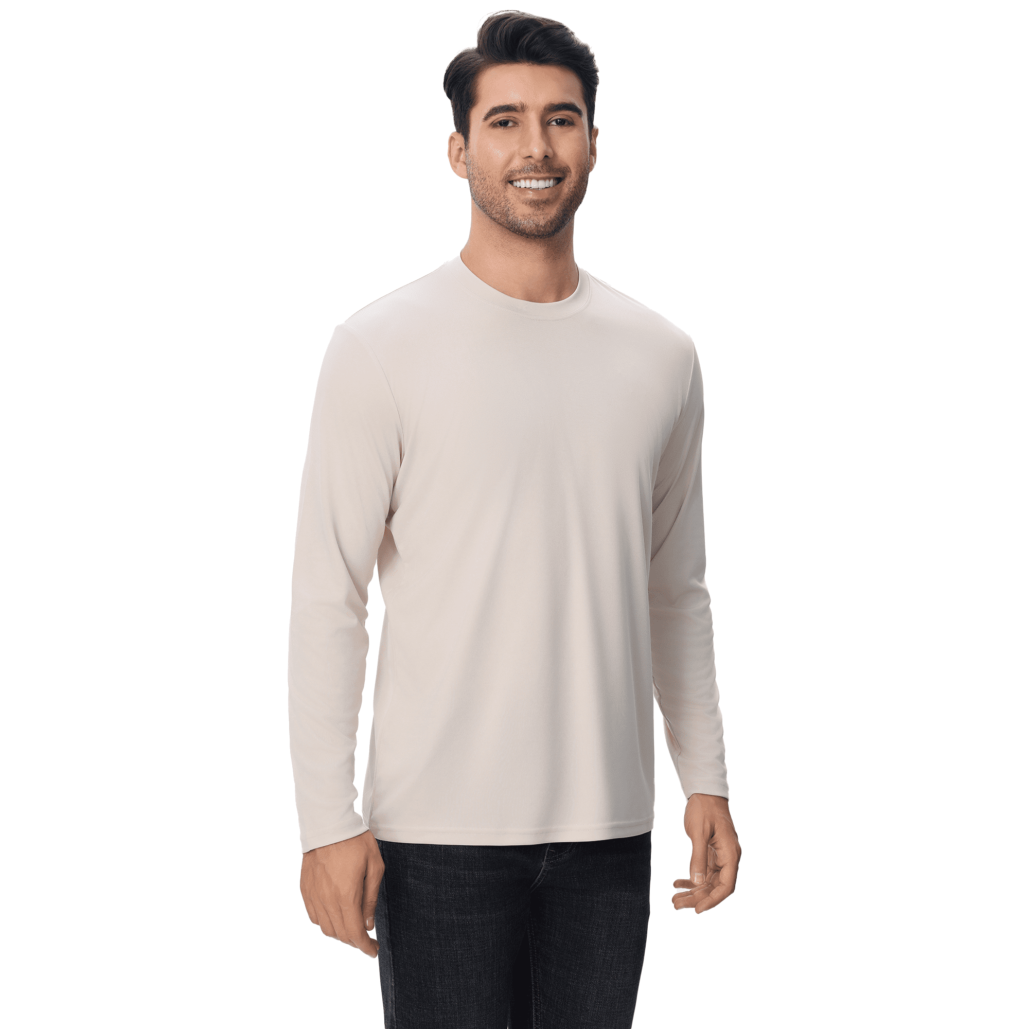Zfeel Long Sleeve Shirt for Men, High-Performance Dry Fit Tee, 100% ...