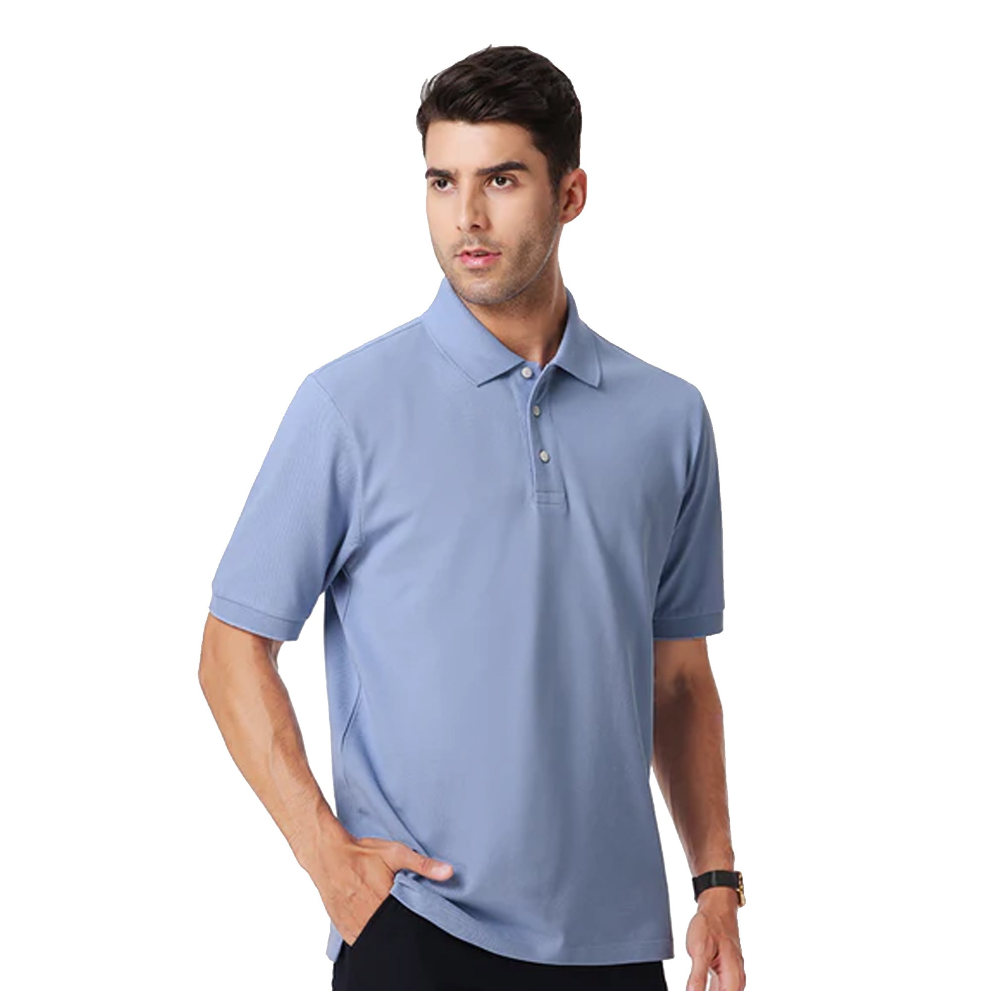 Zfeel Luxe Touch Polos for Men, 100% Cotton Short Sleeve Collared Polo ...