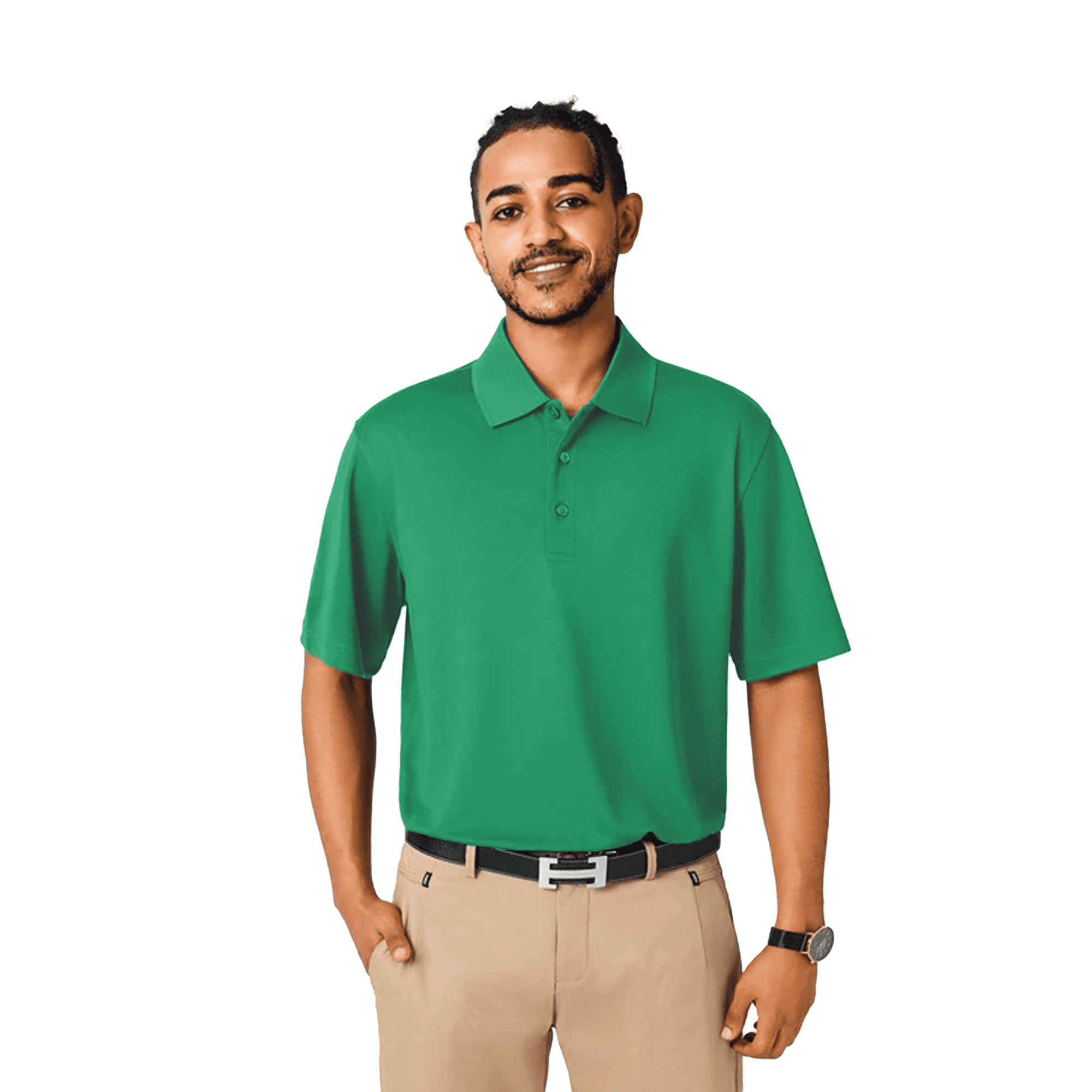 Zfeel Men’s Dry Fit Performance Polo Shirt, Pure Polyester Moisture ...