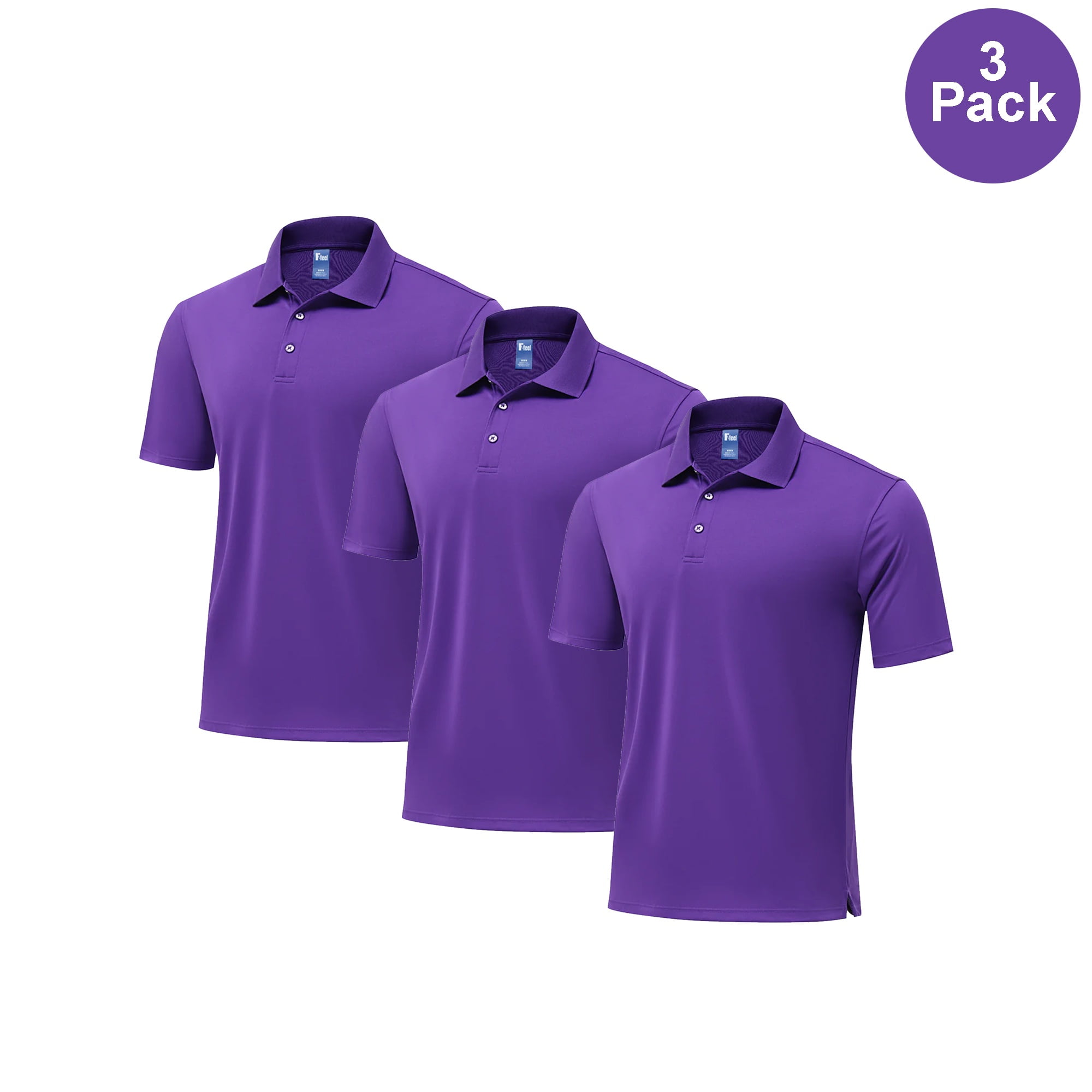 Zfeel Pure Dry Fit Poly Polo Shirt, Men High Performance Short Sleeve ...