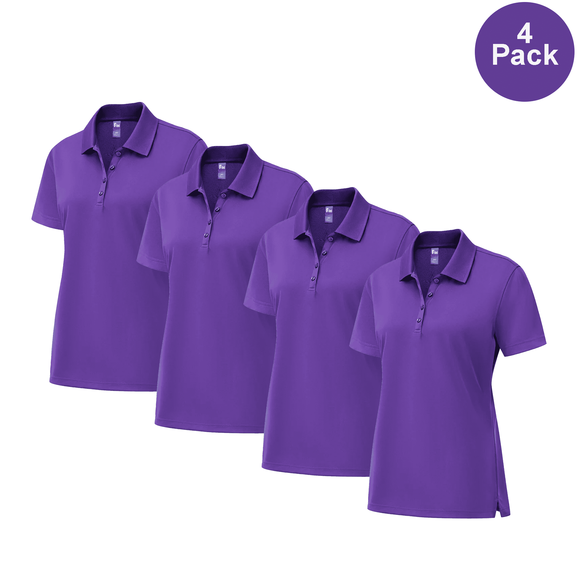 Zfeel Pure Dry Fit Poly Polo Shirt, Women Short Sleeve Moisture-Wicking ...