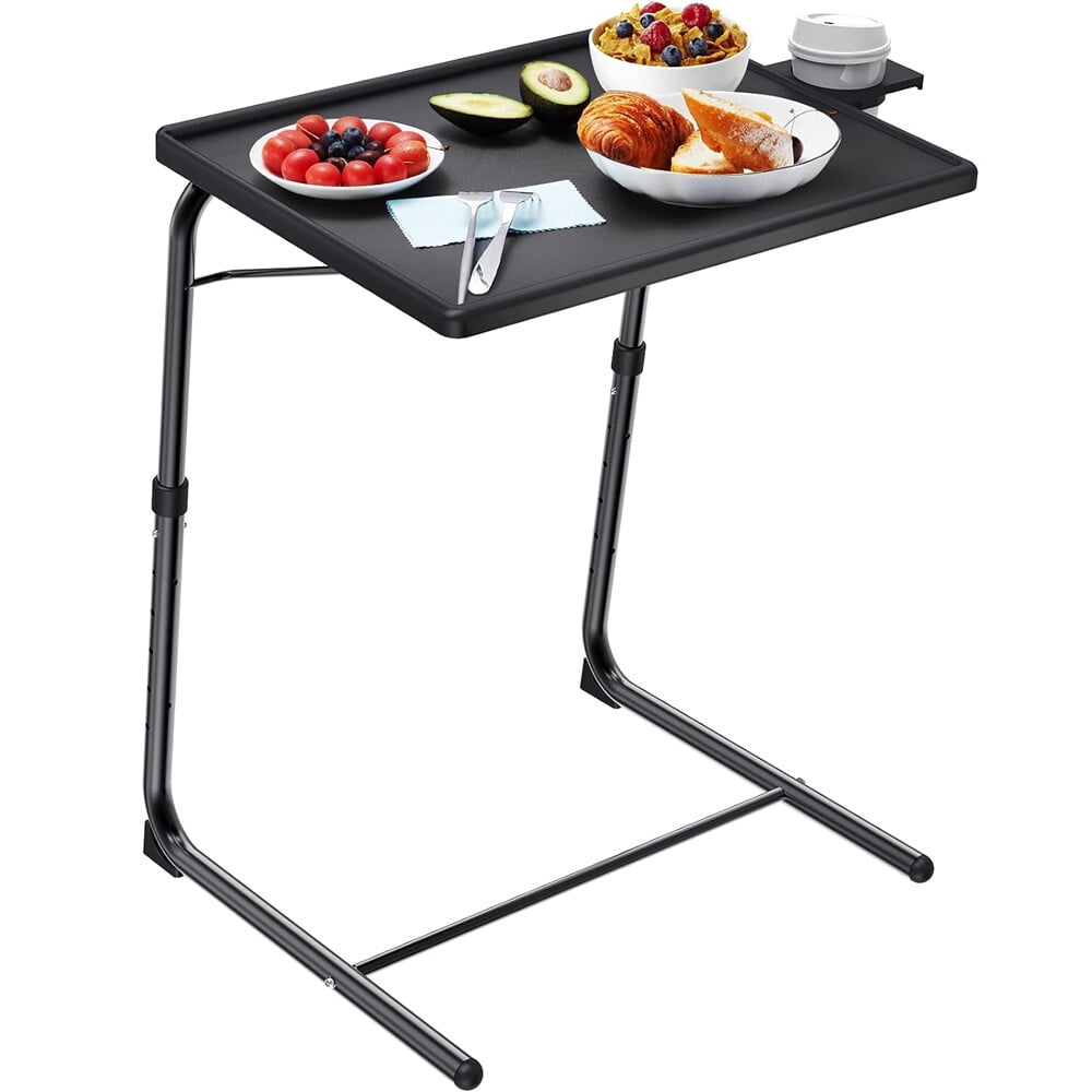 ZgoodZ Adjustable TV Tray Tables Folding Desk with 6 Height & 3 Tilt ...