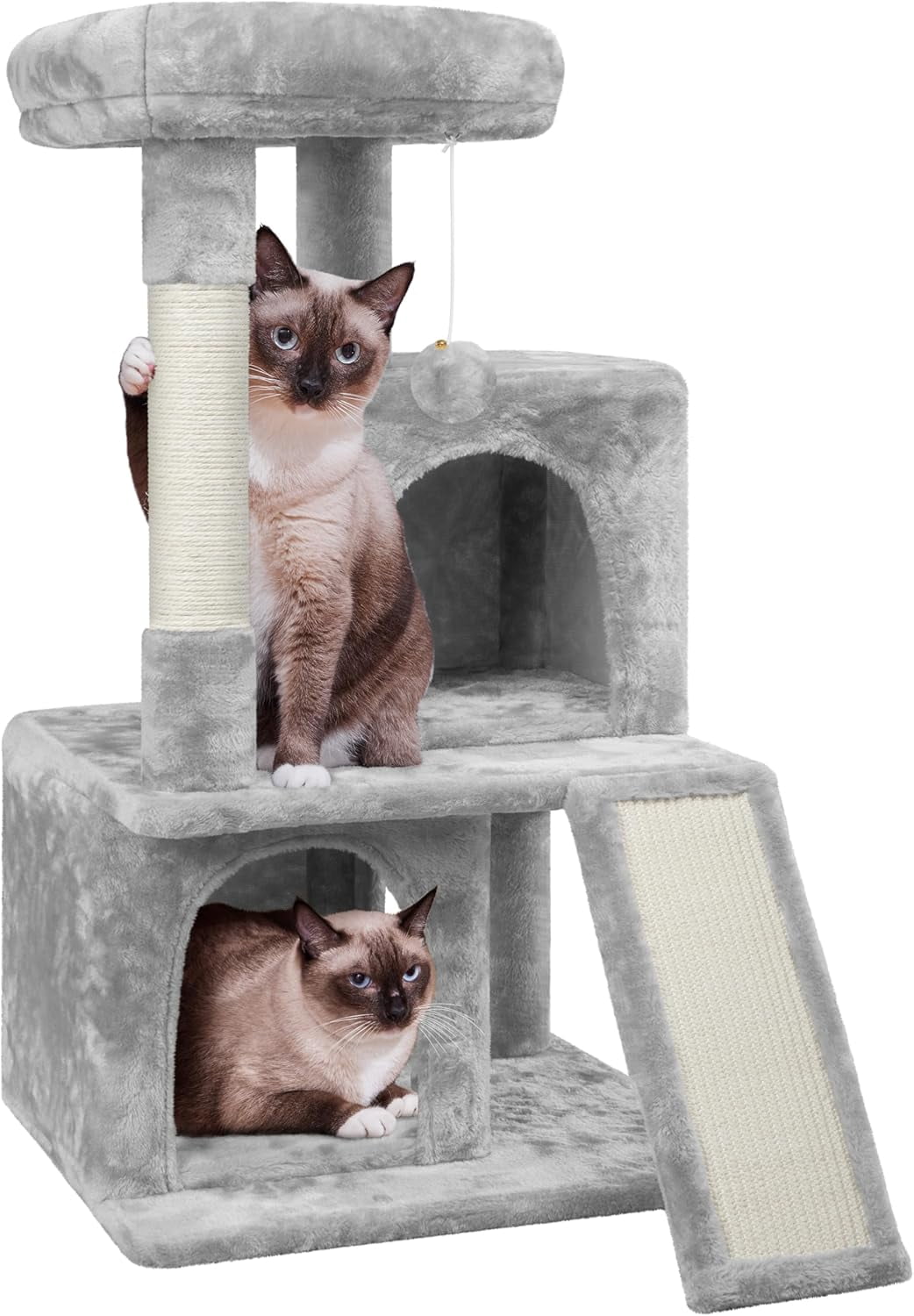 ZgoodZ Cat Tree for Indoor Pets,Tower Condo w/Extra Large Perch ...