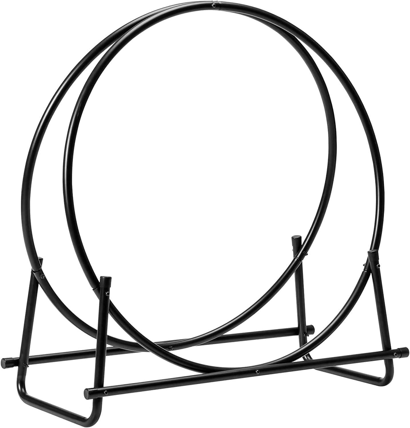 ZgoodZ Firewood Rack, Heavy Duty Steel Log Hoop for Outdoor & Indoor ...