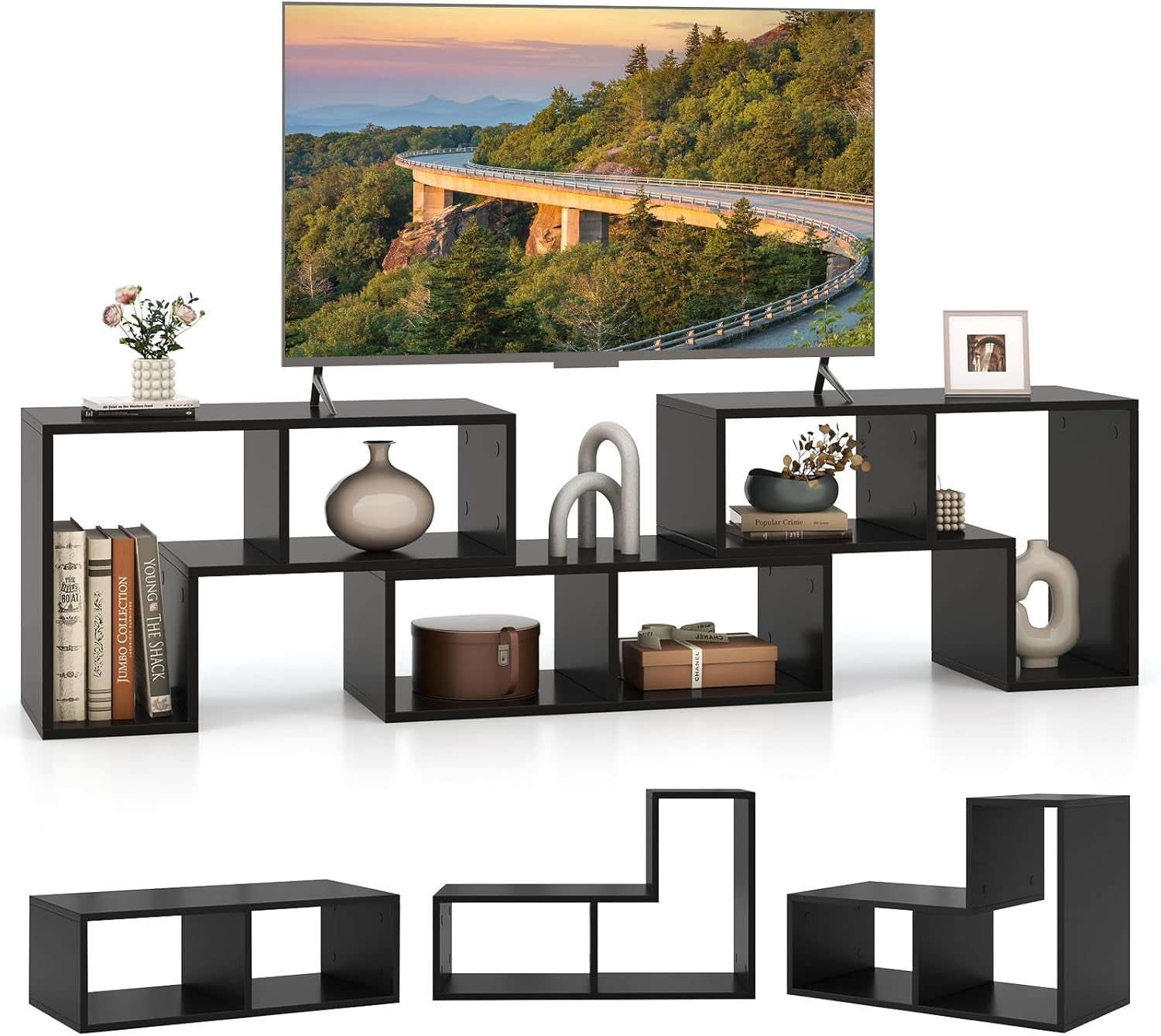 ZgoodZ Free-Combination TV Stand for Bedroom - Entertainment Center for ...