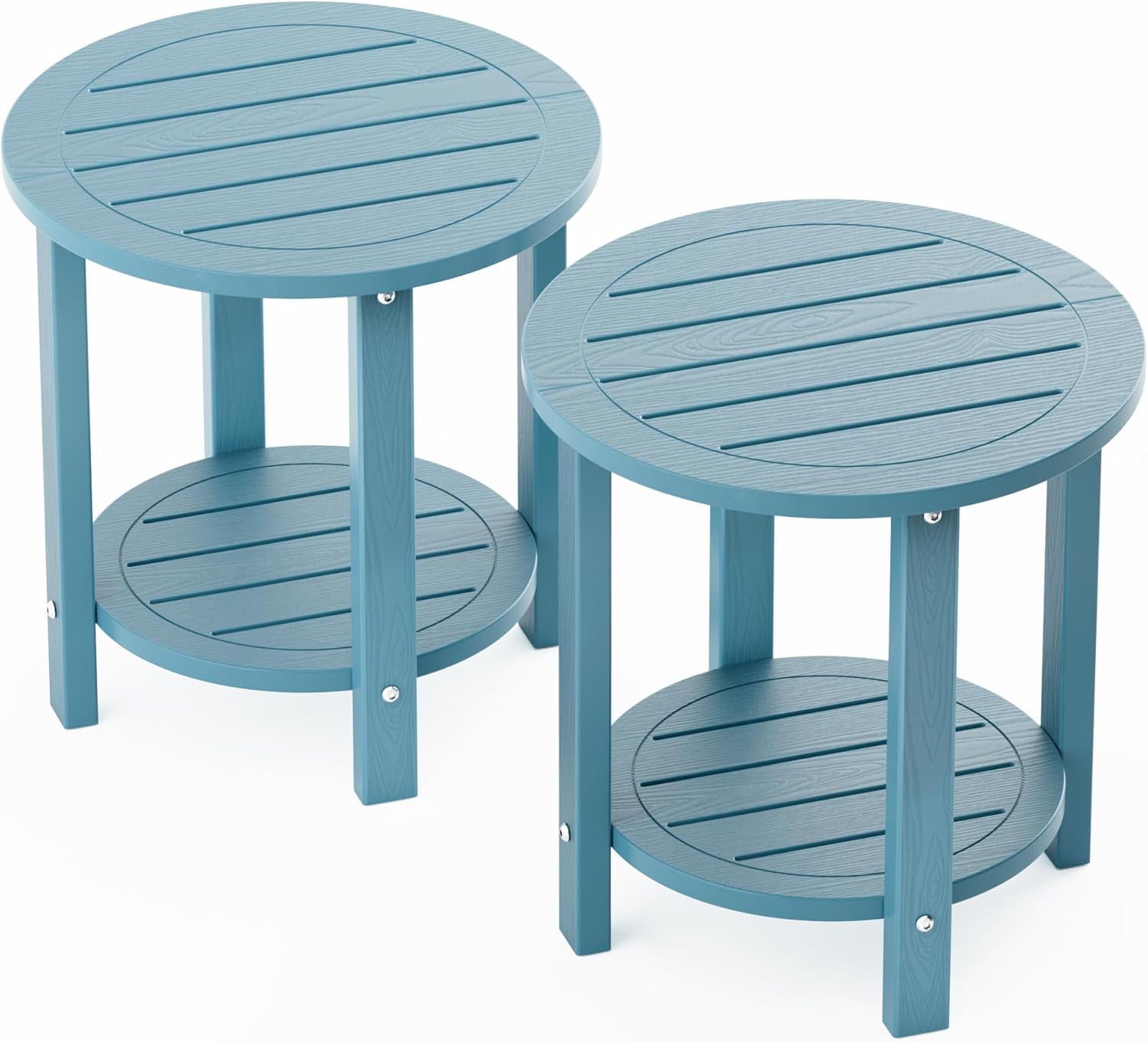 ZgoodZ Outdoor Side Table 2-Tier HIPS Adirondack Patio End Tables ...