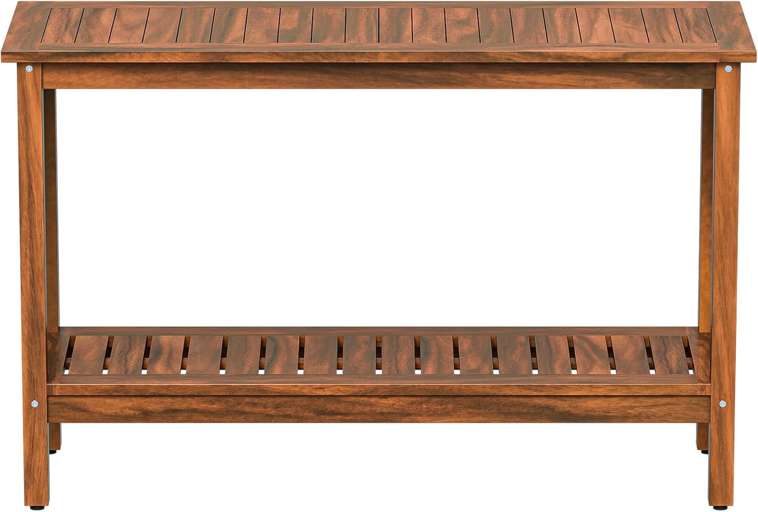 ZgoodZ Solid Wood Console Table, 48 Inch Outdoor Buffet Table with 2 ...