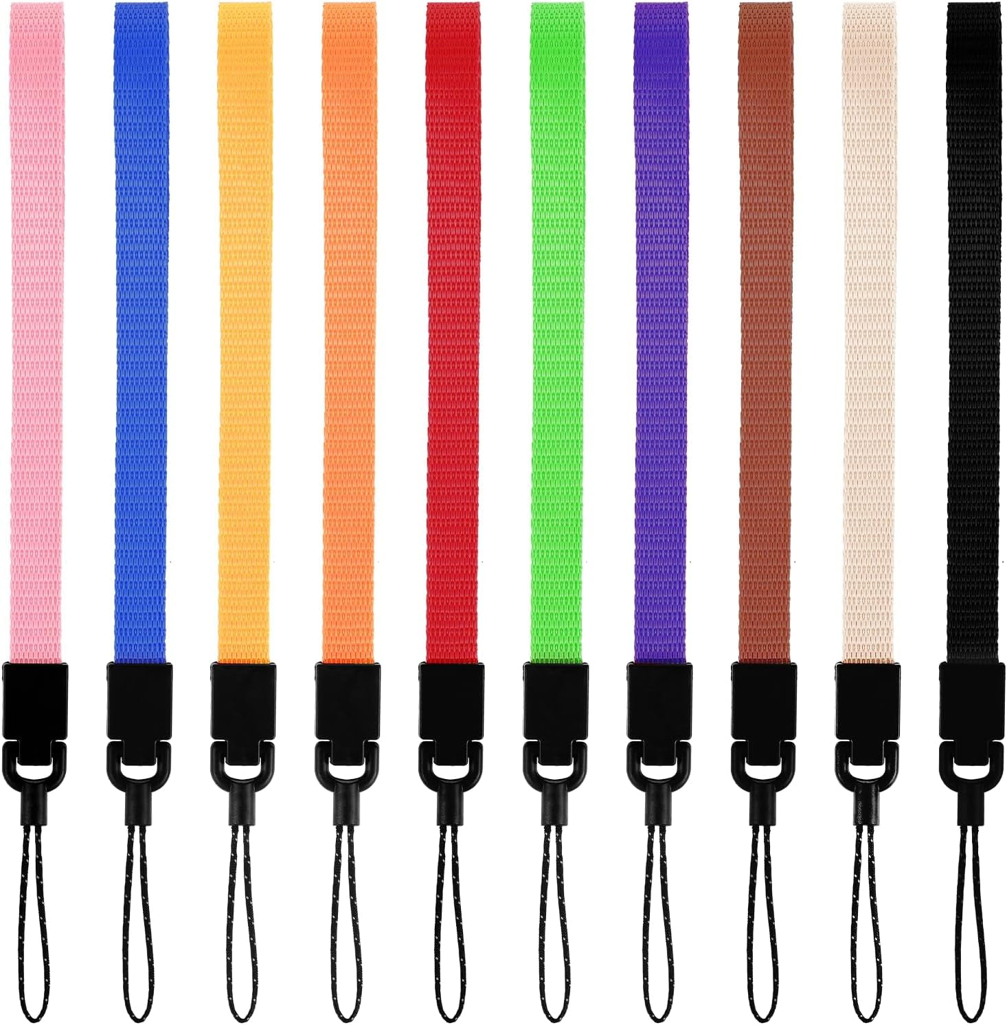 Zgui 10 Pcs Colorful Wrist Lanyards Lanyard Straps Hand Wrist Strap ...