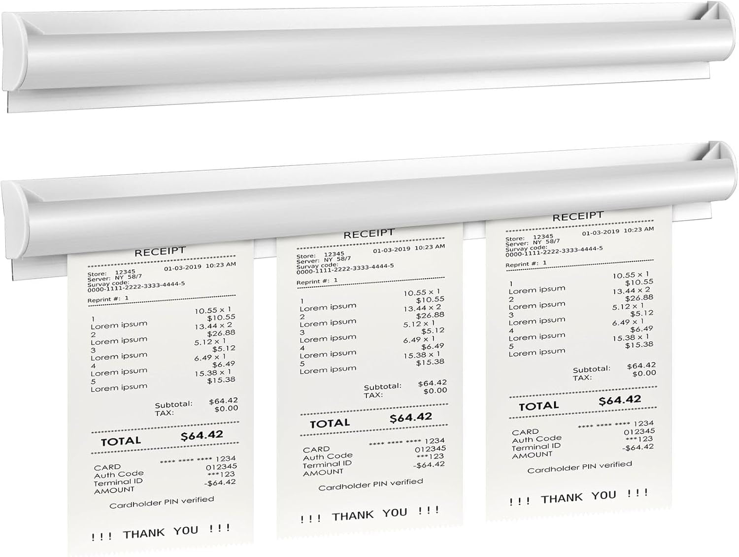 Zgui 2Pcs Restaurant Ticket Holder Job Receipt Holder, Aluminum Kitchen ...