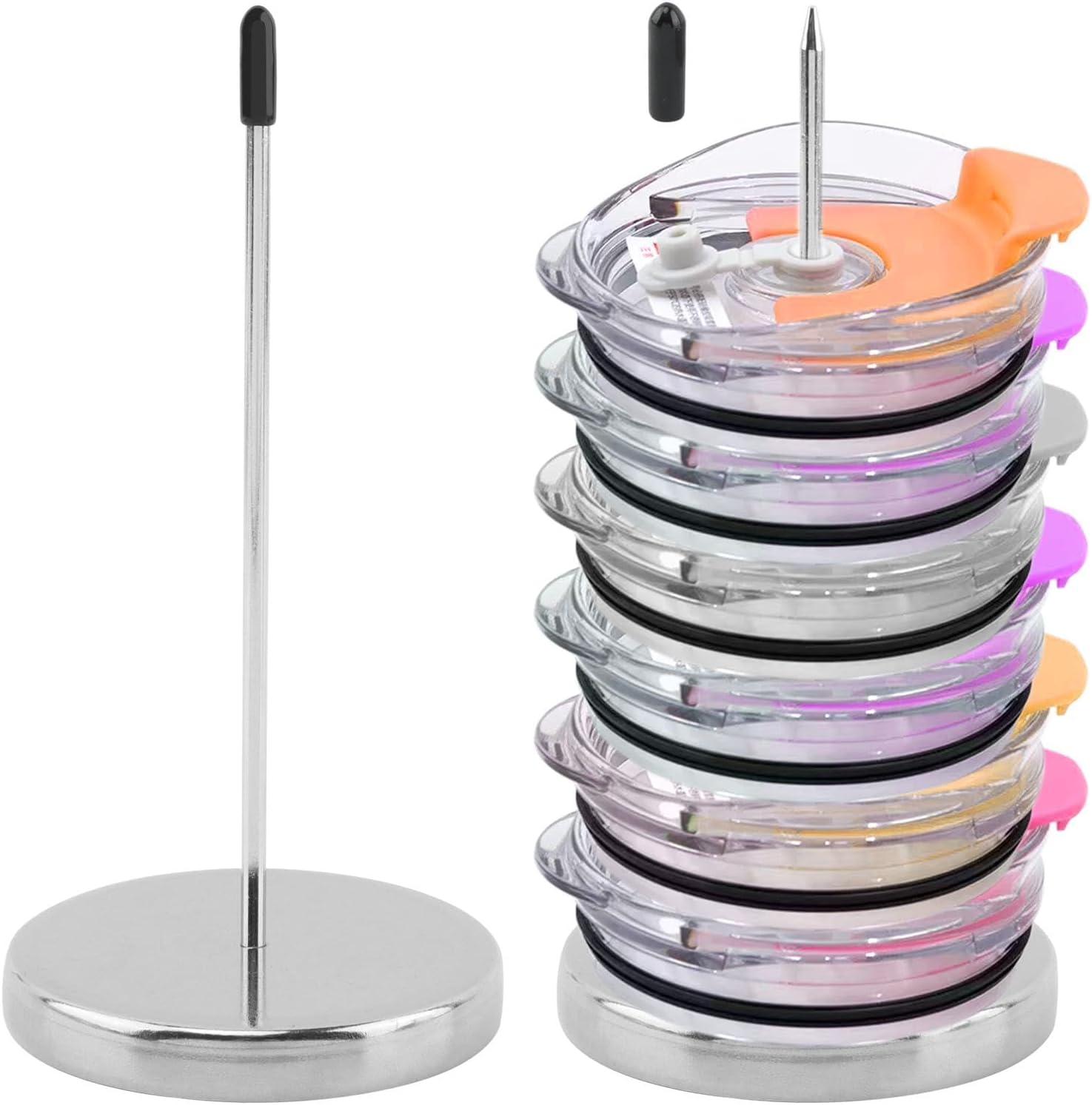Zgui 2pcs 5.6inch Detachable Vertical Tumbler Lid Organizer for Kitchen ...