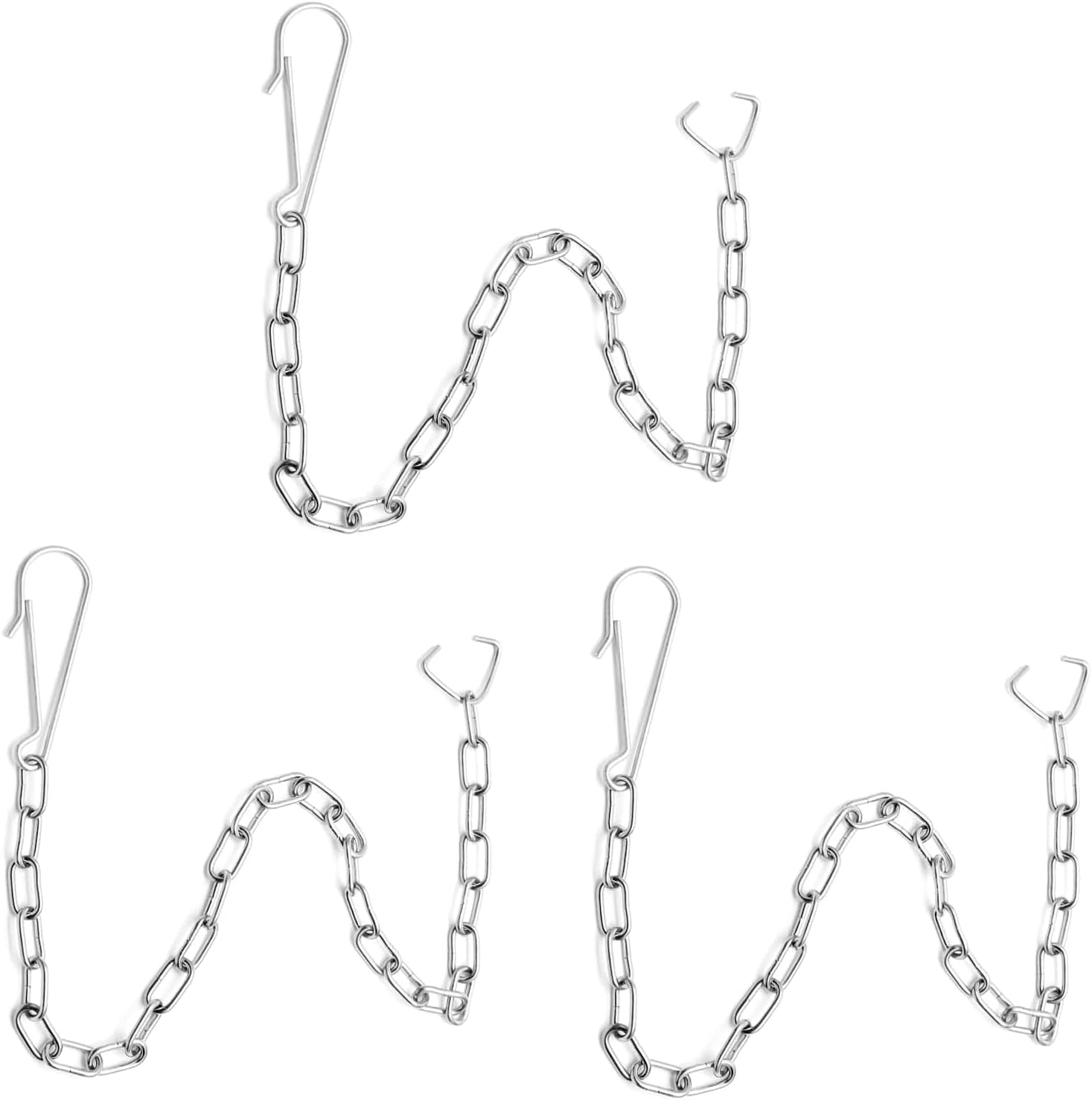 Zgui 3 PCS Toilet Flapper Chain, Stainless Steel Toilet Flapper Chain ...