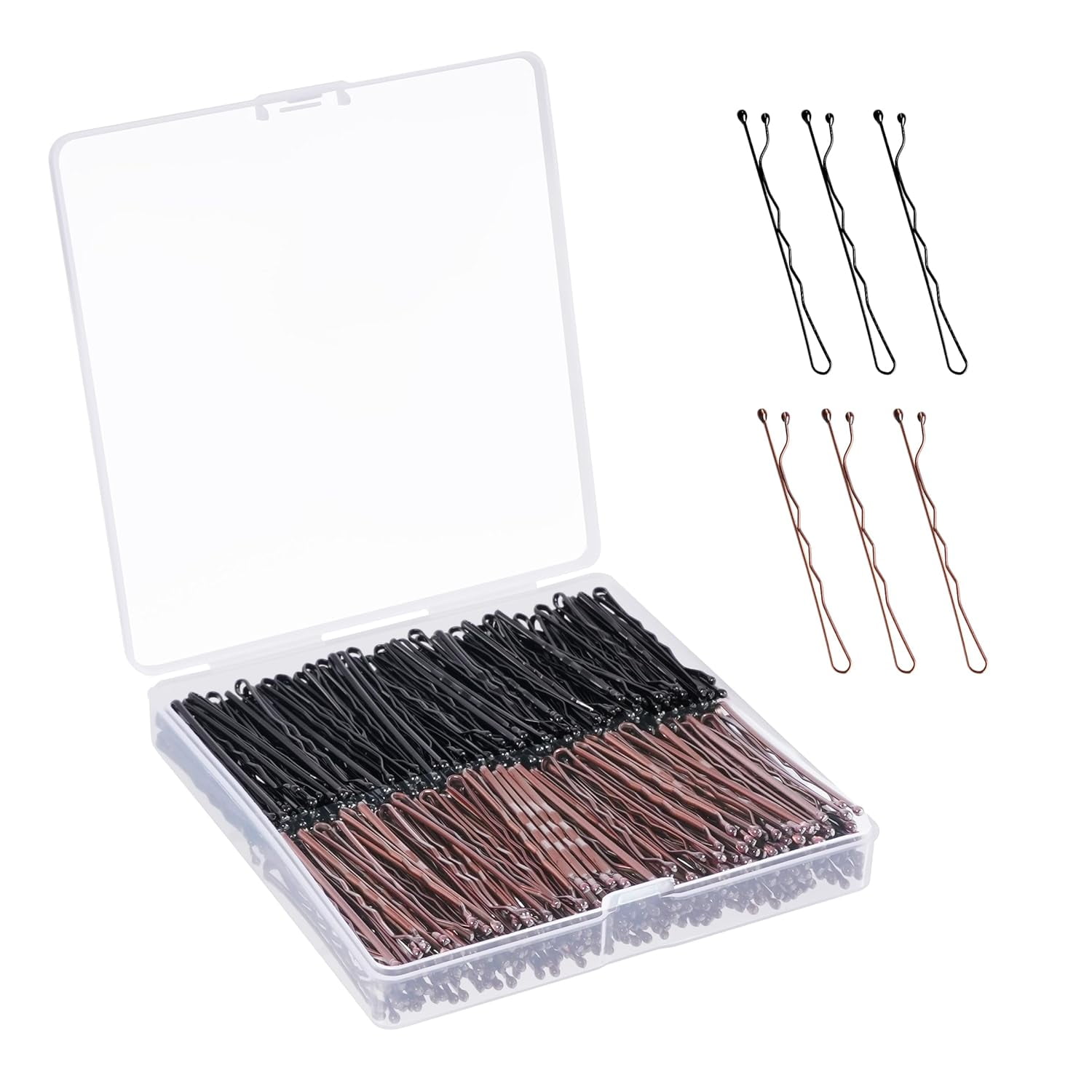 Zgui 360 Pcs Hair Bobby Pins, 2 Inch Secure Hold Bobby Pins Black and ...