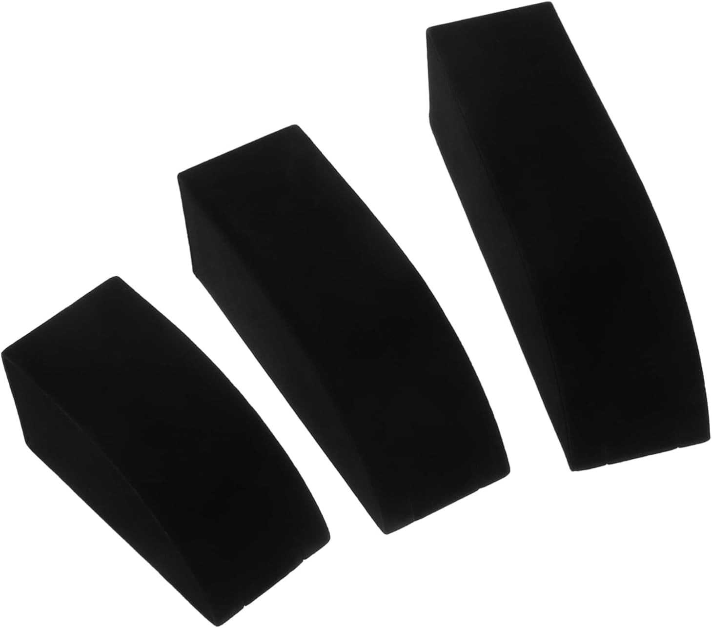 Zgui 3pcs Velvet Necklace Display Stand Set Jewelry Bust Easel Racks ...