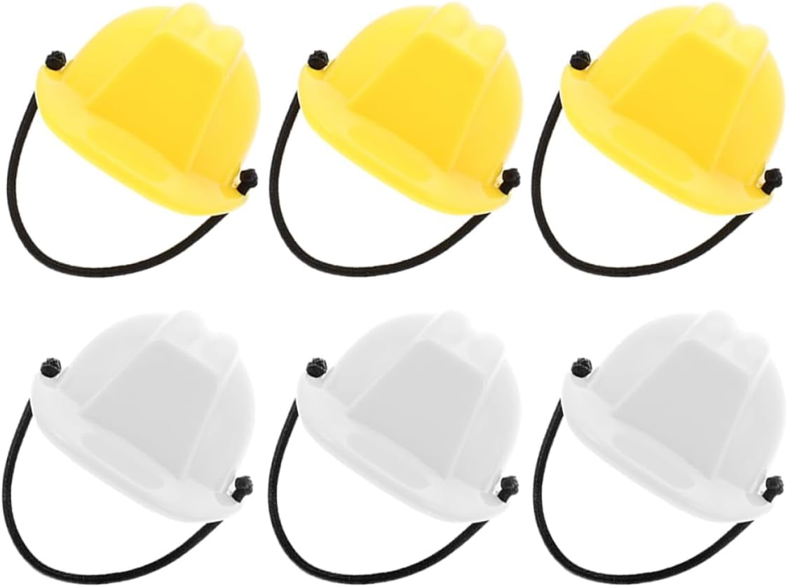 Zgui 6pcs Mini Safety Helmet Party Construction Hats Cake Topper Helmet ...