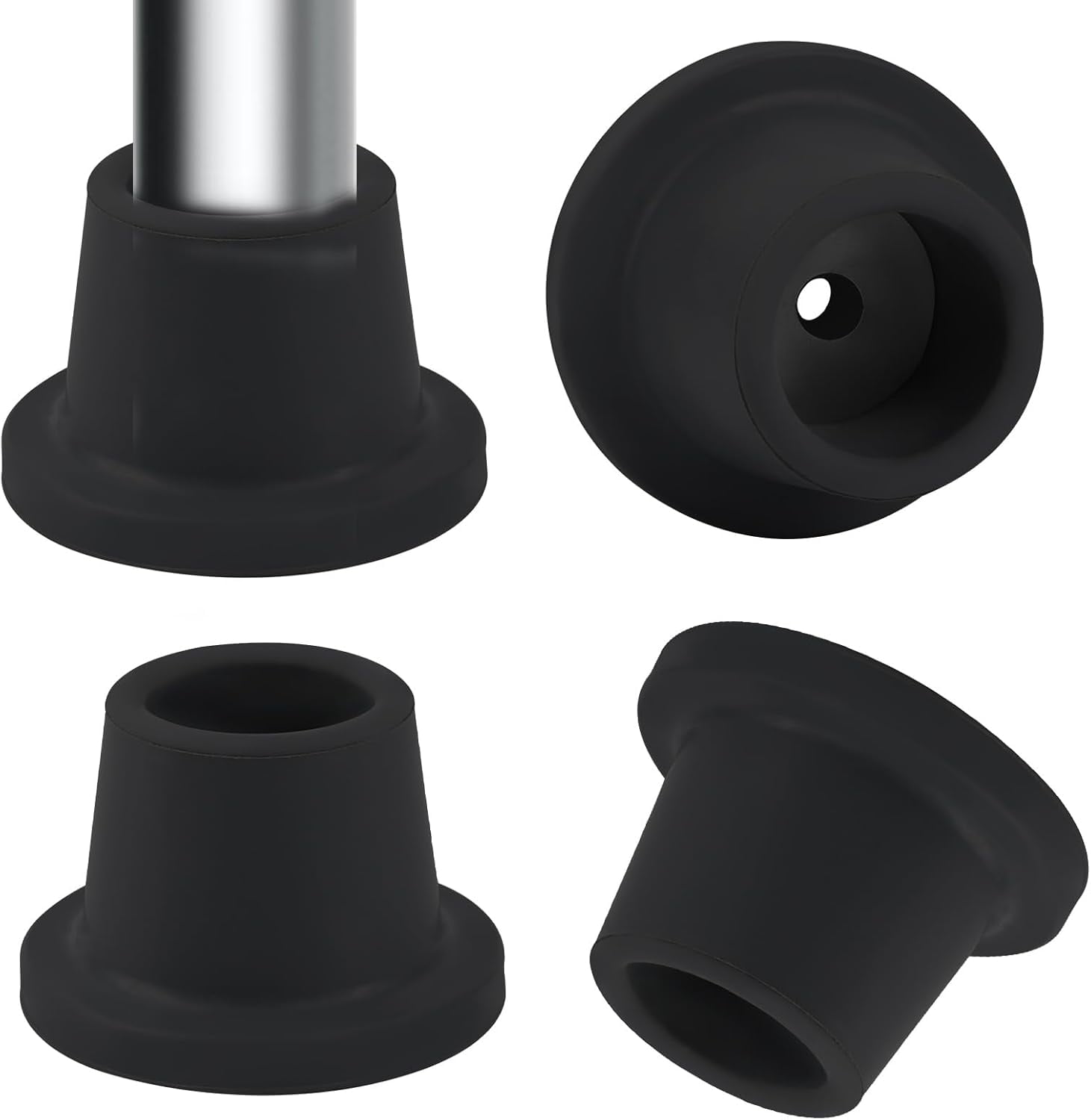 Zgui Shower Chair Leg Caps Heavy Duty 4 Pack Black Shower Chair FeeT ...