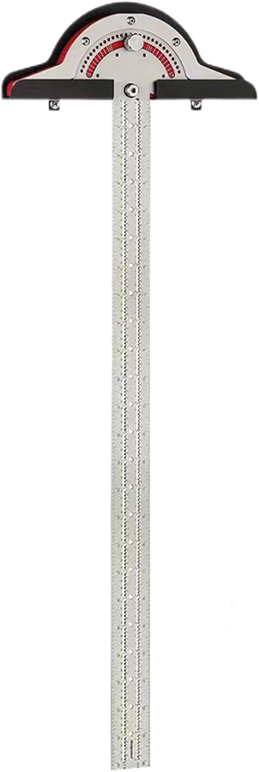 Zgui Woodworkers Edge Ruler,Adjustable Protractor Angle Finder,Multi ...