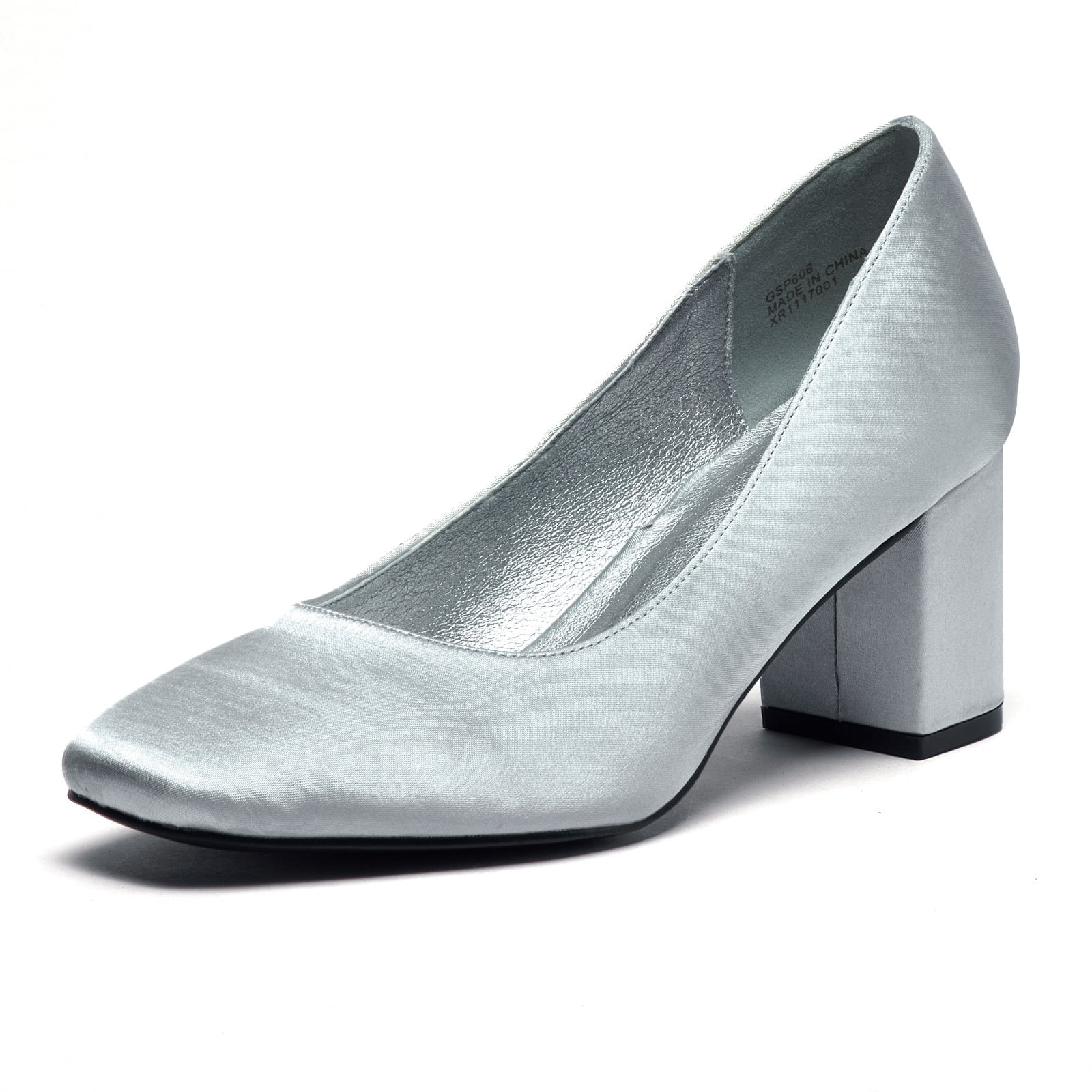 Zhabtu Block Heels Pumps for Women,Chunky High Heels Closed Square toe ...