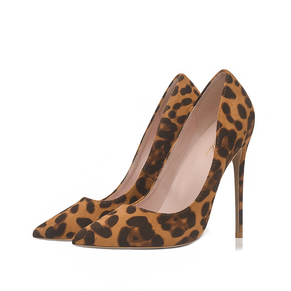 Zhabtuc Women's High Heels,Fashion Sexy Pointy Leopard Print Stilettos ...
