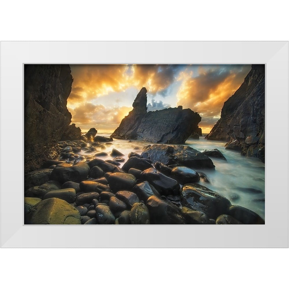 Zhang, Yan 14x11 White Modern Wood Framed Museum Art Print Titled - A ...