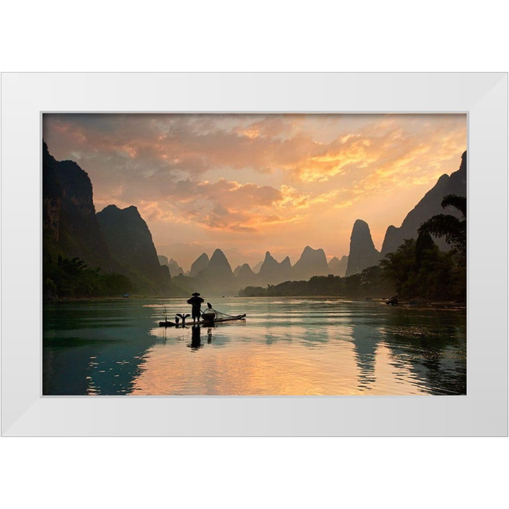 Zhang, Yan 24x17 White Modern Wood Framed Museum Art Print Titled ...
