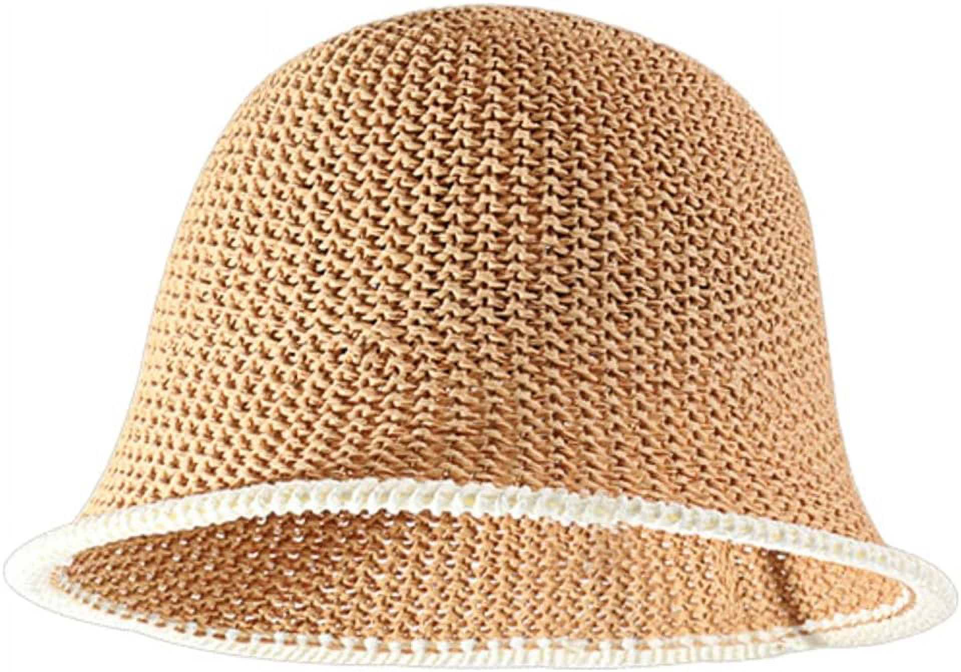 ZhangBaoLin Straw Sun Hat Women UV Protection Foldable Colorful Bucket ...