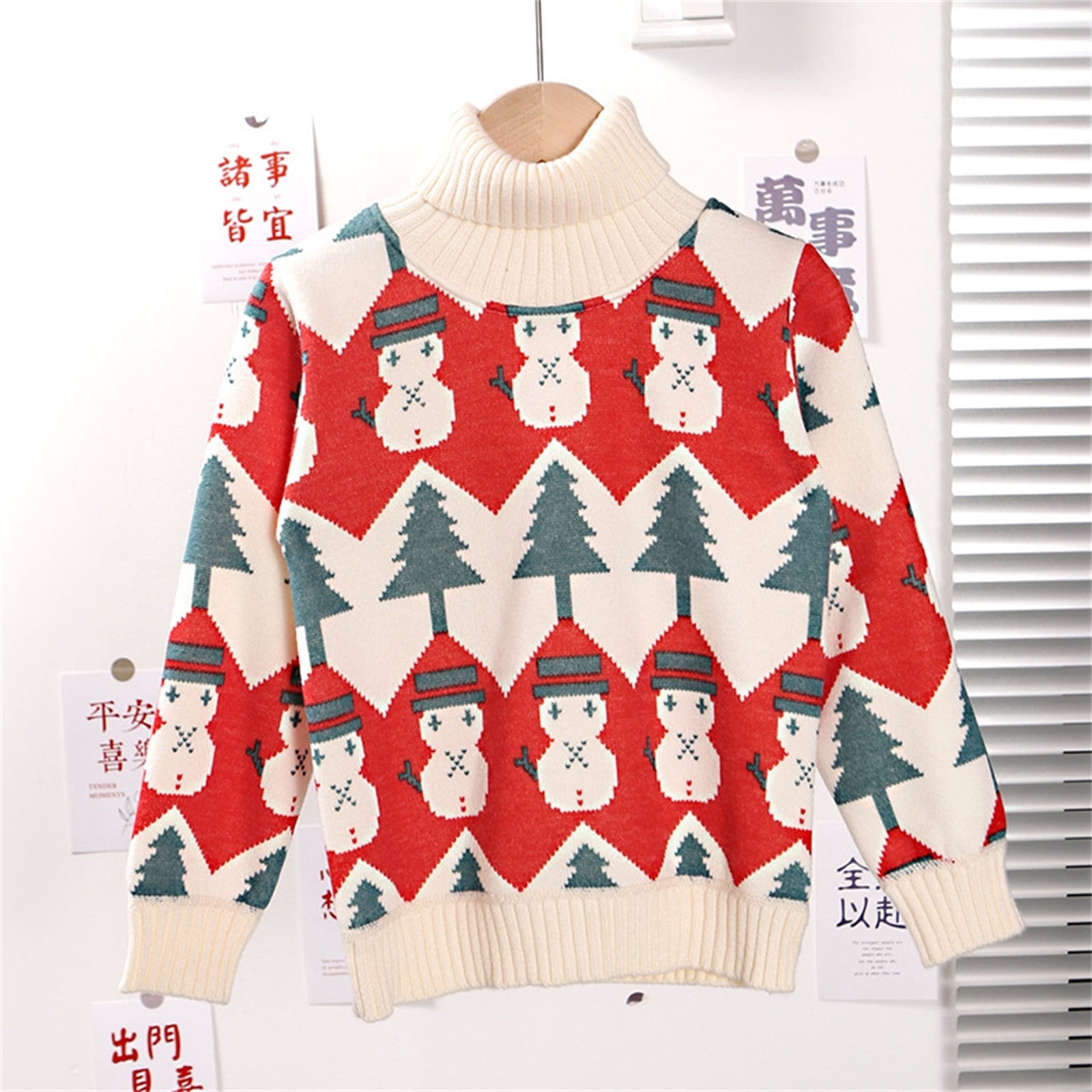 Zhangmingg Toddler Christmas Sweater,Girls Christmas Sweater Kids ...