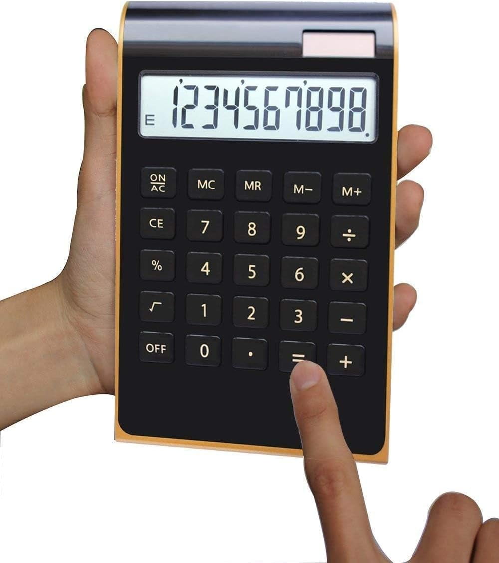 Zhangyh 10 Digit Calculator:Small Calculator Handheld,Solar & Battery ...