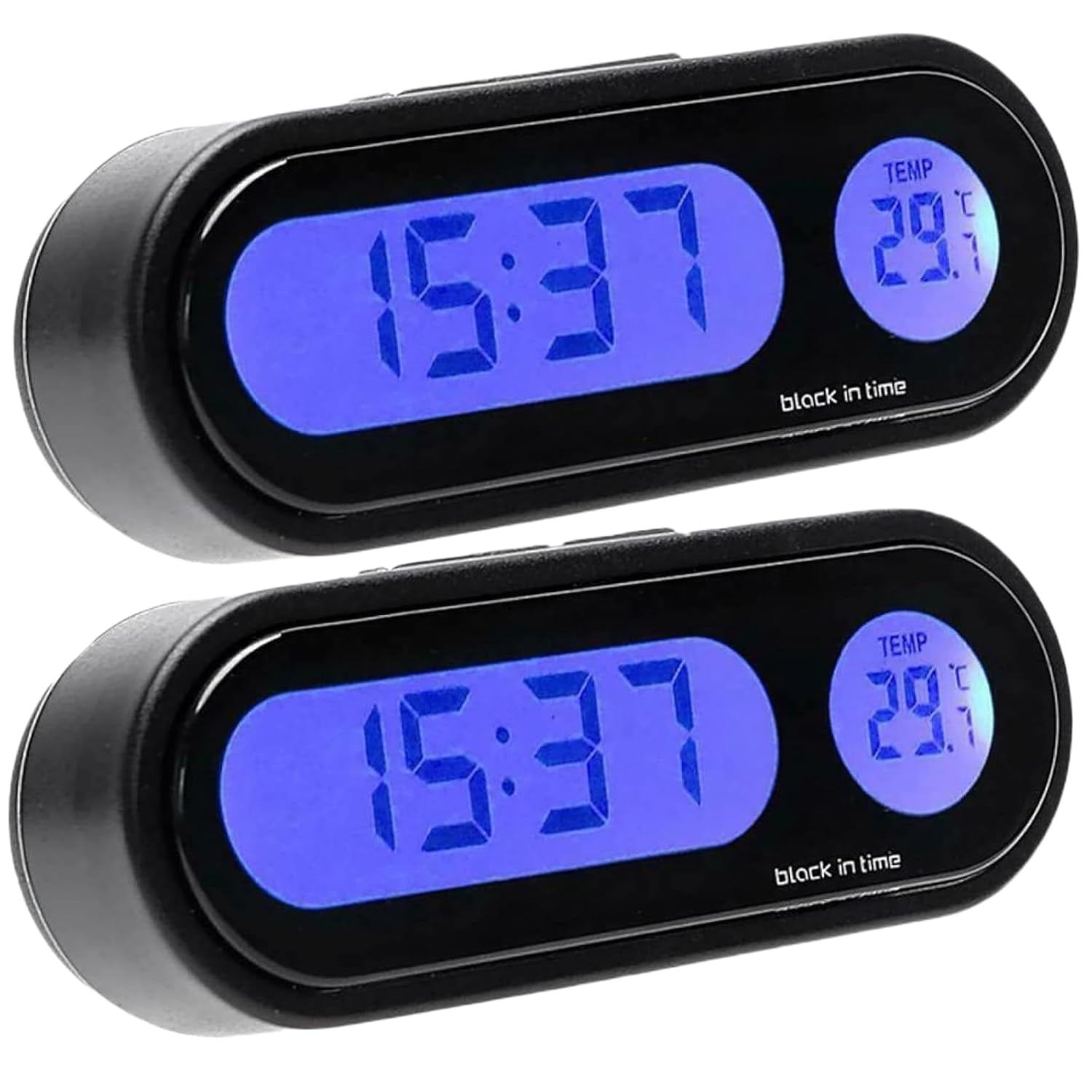 Zhangyh 2 in 1 Car Digital Thermometer ClockPortable Mini Electronic ...