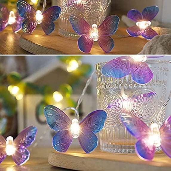 Zhangyh Dragonfly String Lights,LED Retro Style Copper Wire Butterfly ...