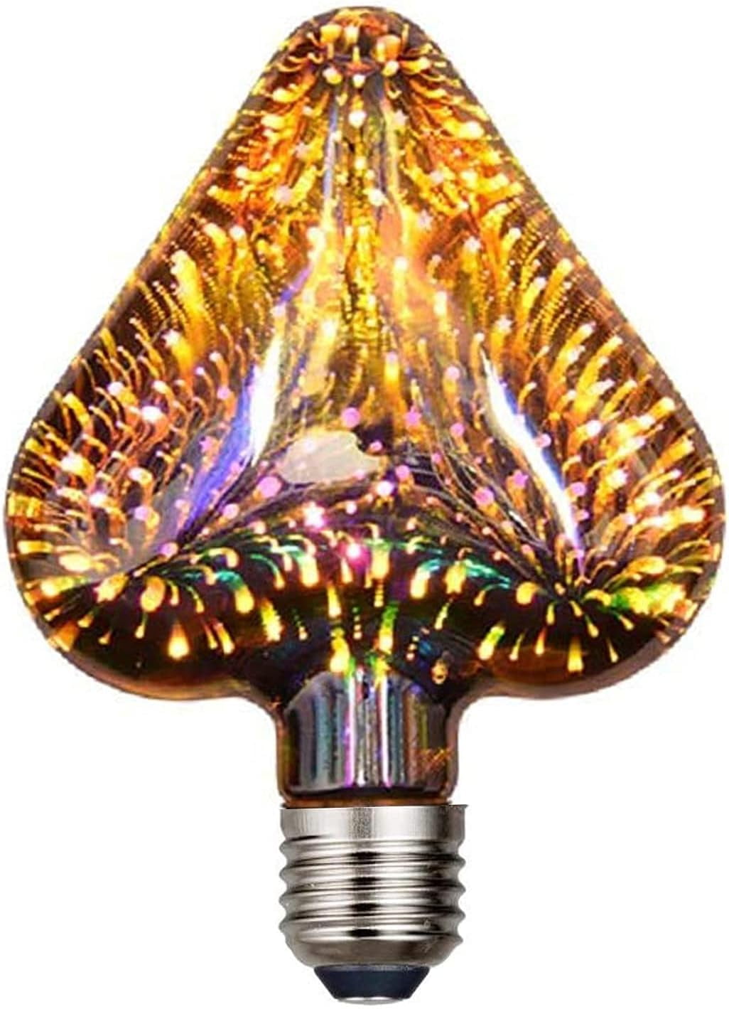 Zhangyh Firework Light Bulb, E27 4W Vintage Edison Decorative 3D Starry ...
