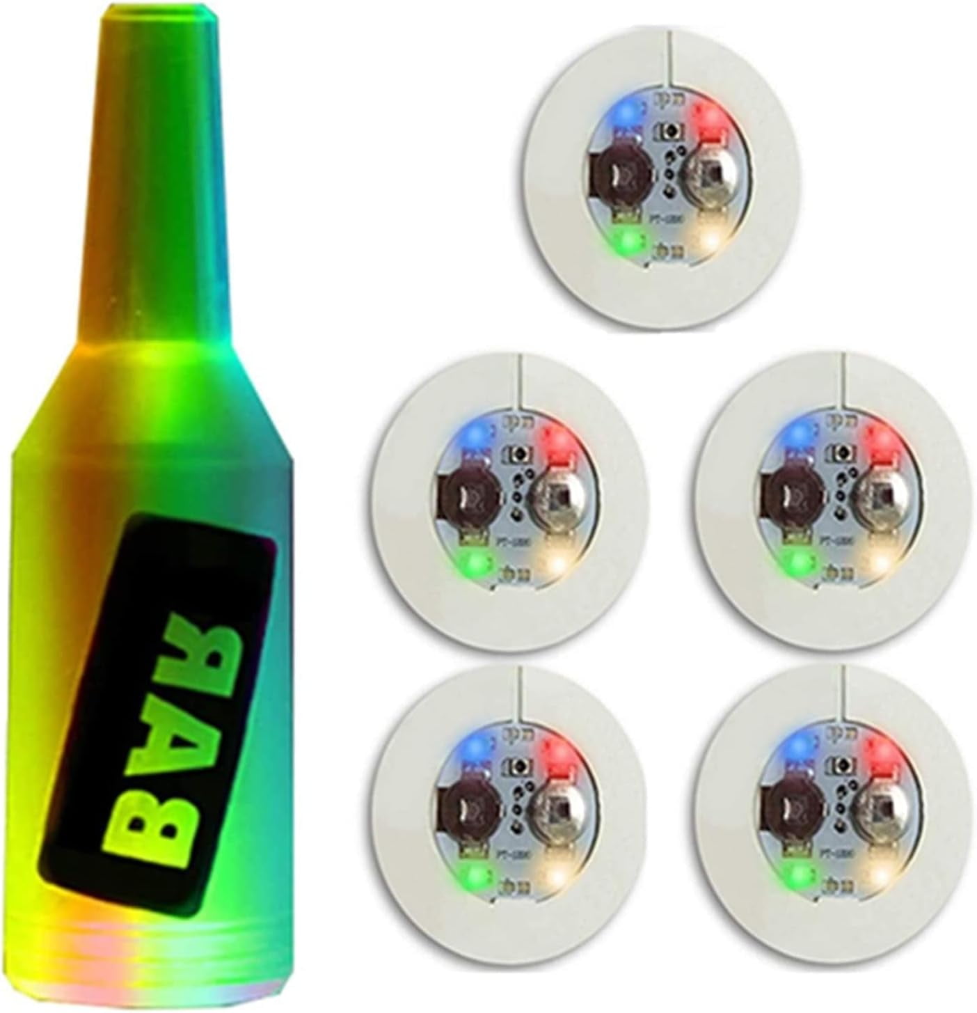 Zhangyh LED Coaster,Light Up Coasters,LED Bar Coasters, LED Sticker ...