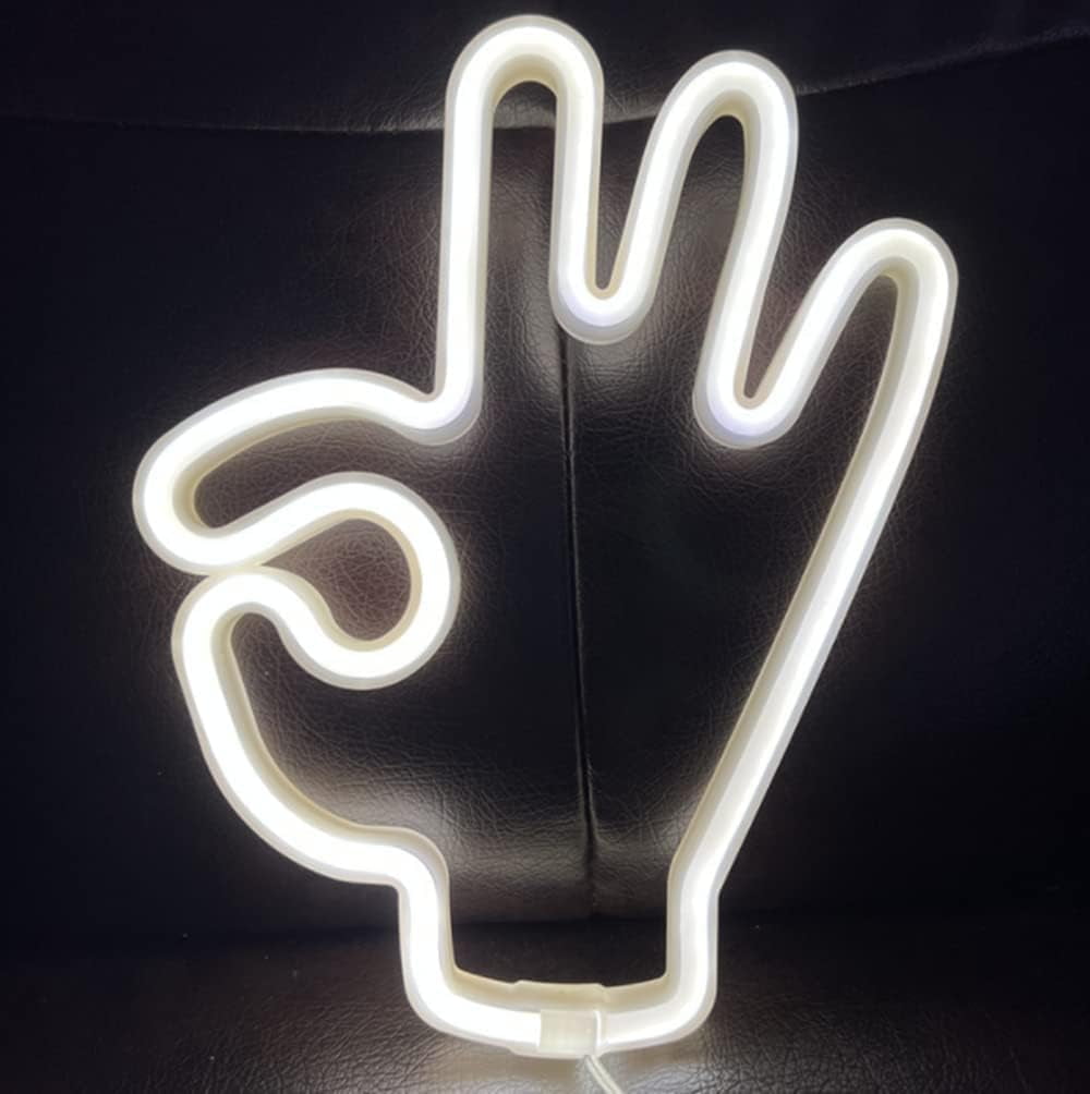 Zhangyh LED Neon Sign,Finger Neon Sign Night Light Wall LED Neon Lamp ...