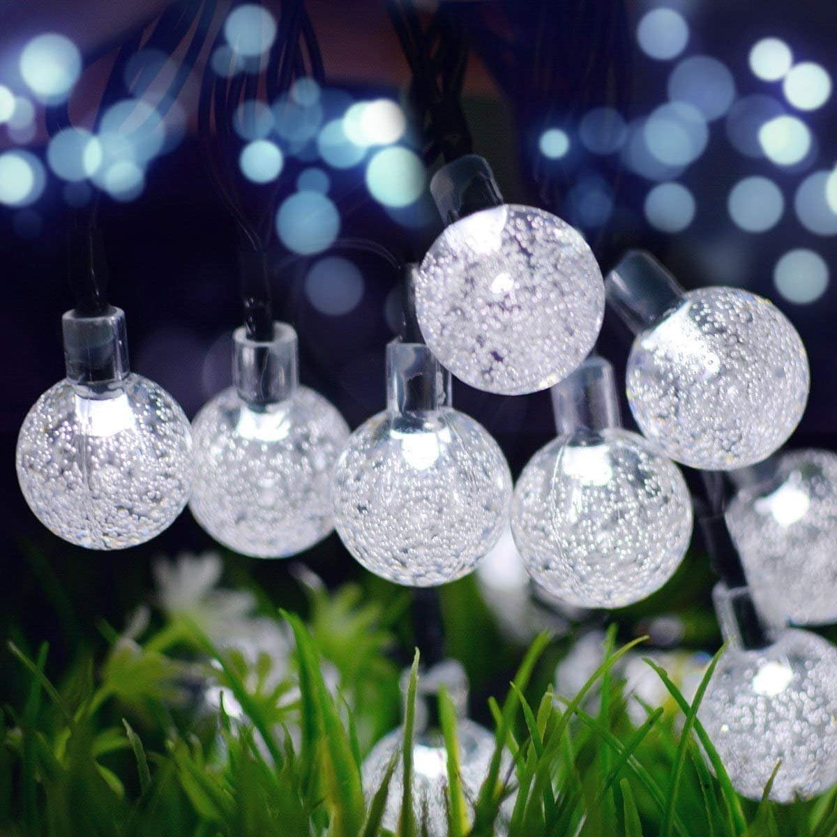 Zhangyh Solar Crystal Ball String Lights, LED Ball Fairy Lights ...