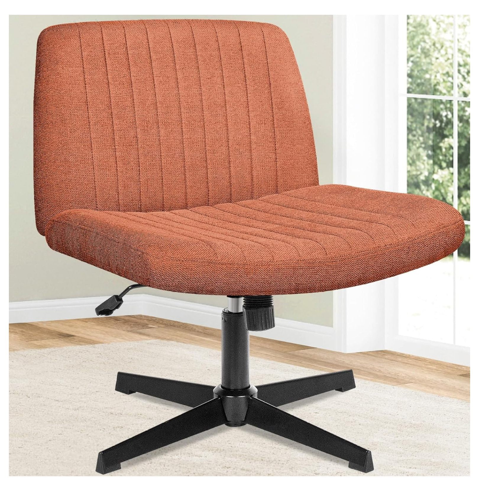 Zhao he Criss Cross Chair, Armless Legged Office Desk Chair, No Wheels ...